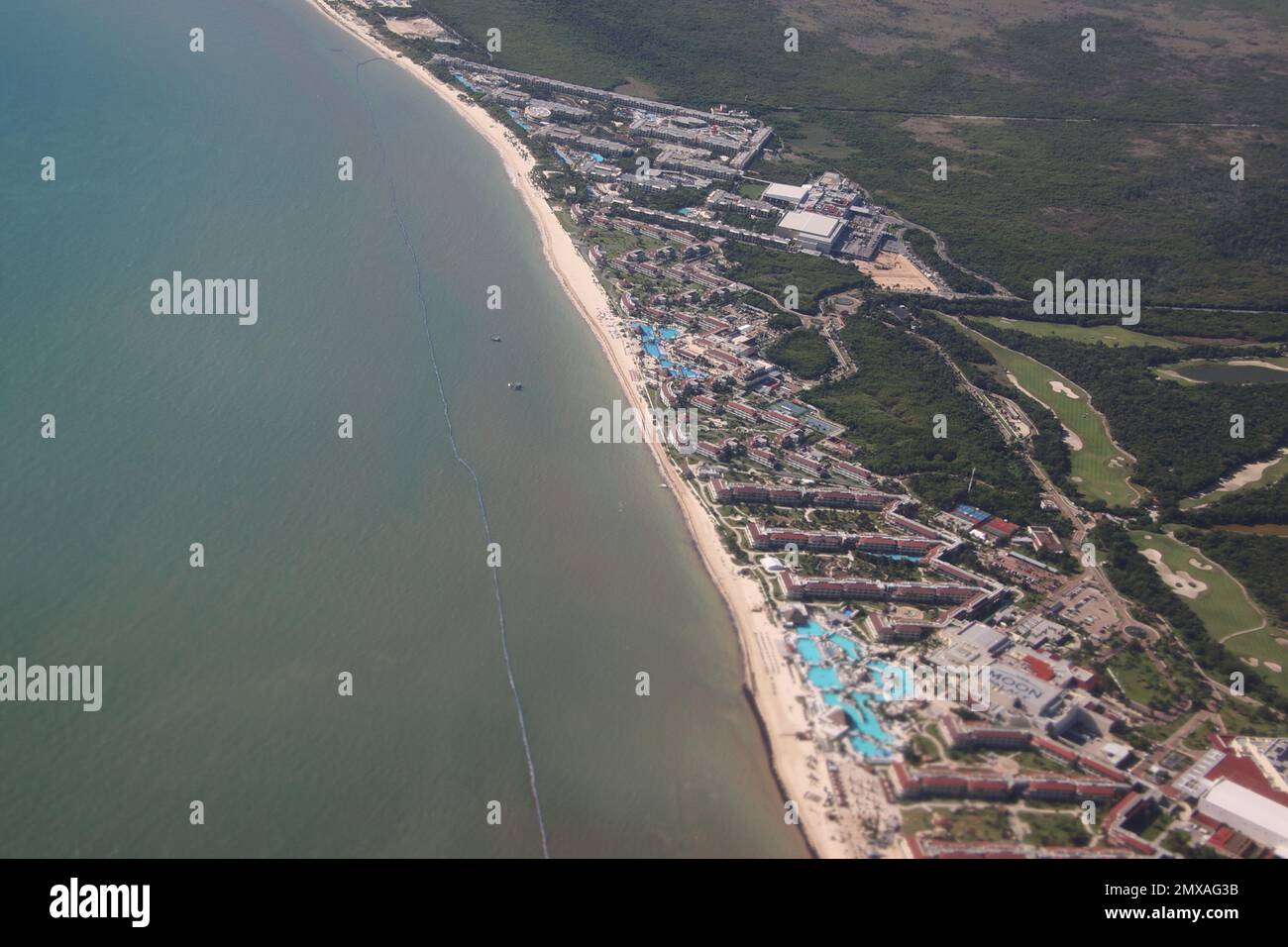 Cancun city mexico aerial hi-res stock photography and images - Alamy