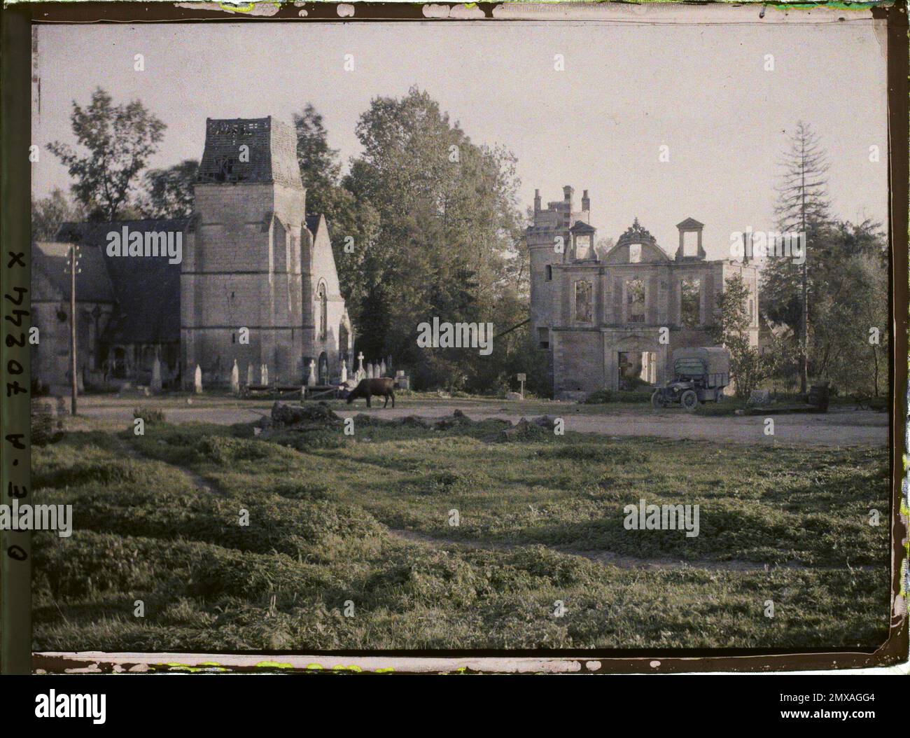 Dives , France , 1917 - Devastated regions, Somme, Oise, Aisne ...