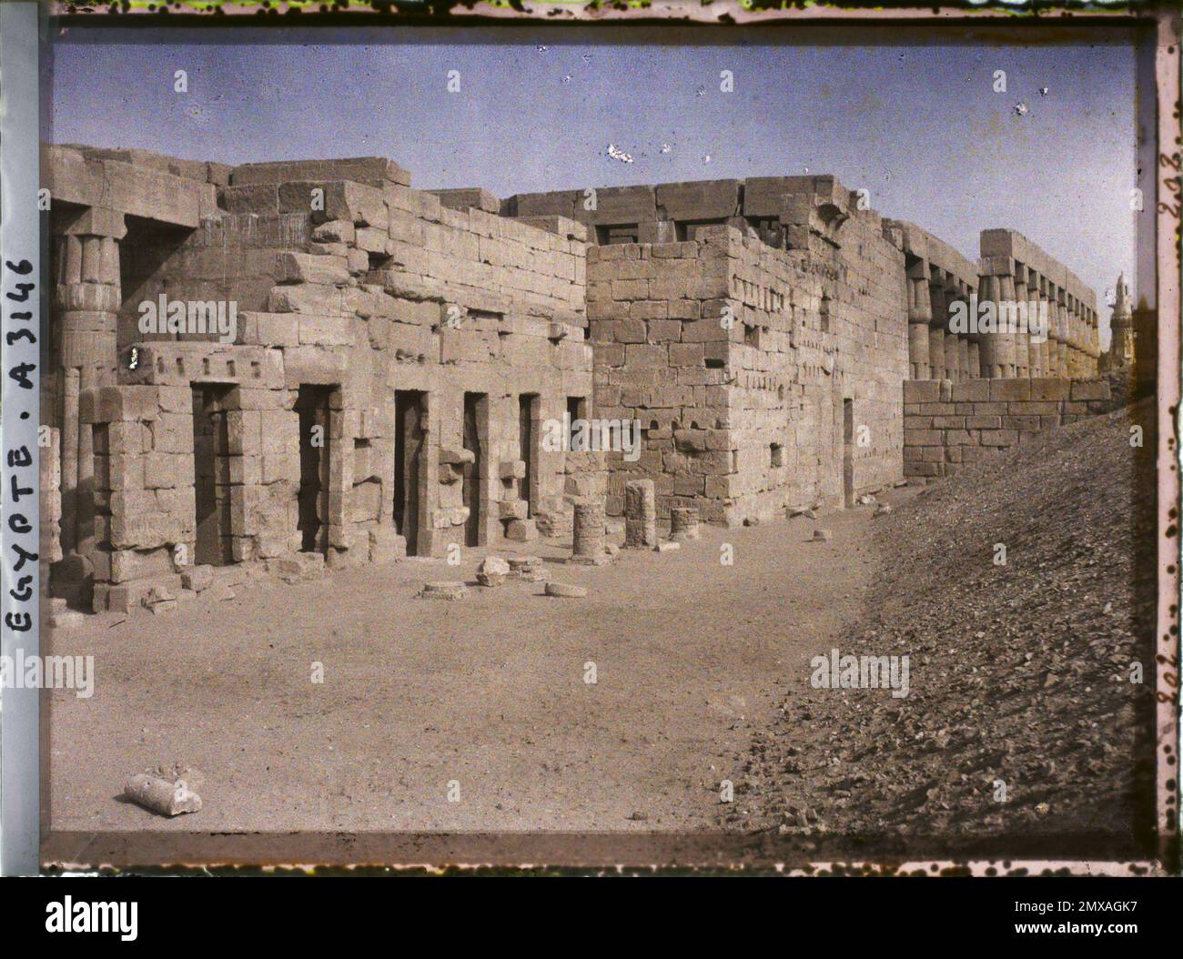 Louqsor, Egypt, Africa south side of the temple , 1914 - Egypt ...
