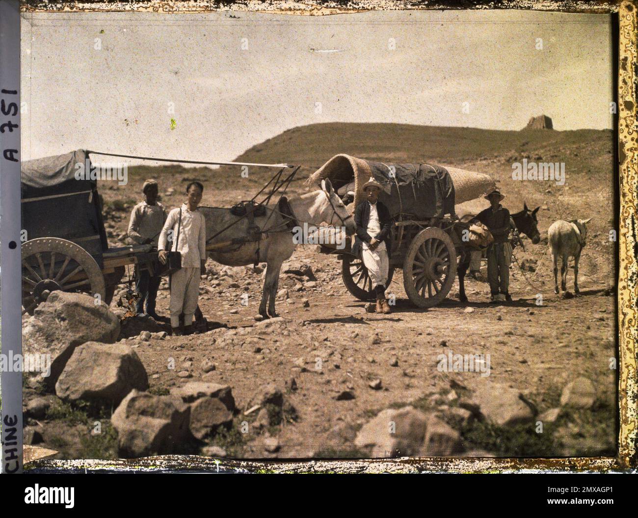 Surroundings of Kalgan, China La Caravan by Stéphane Passet , 1912 ...