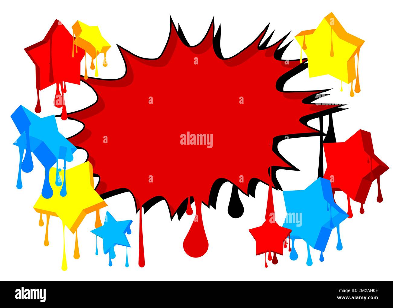 Graffiti Stars Background. Abstract modern street art decoration ...