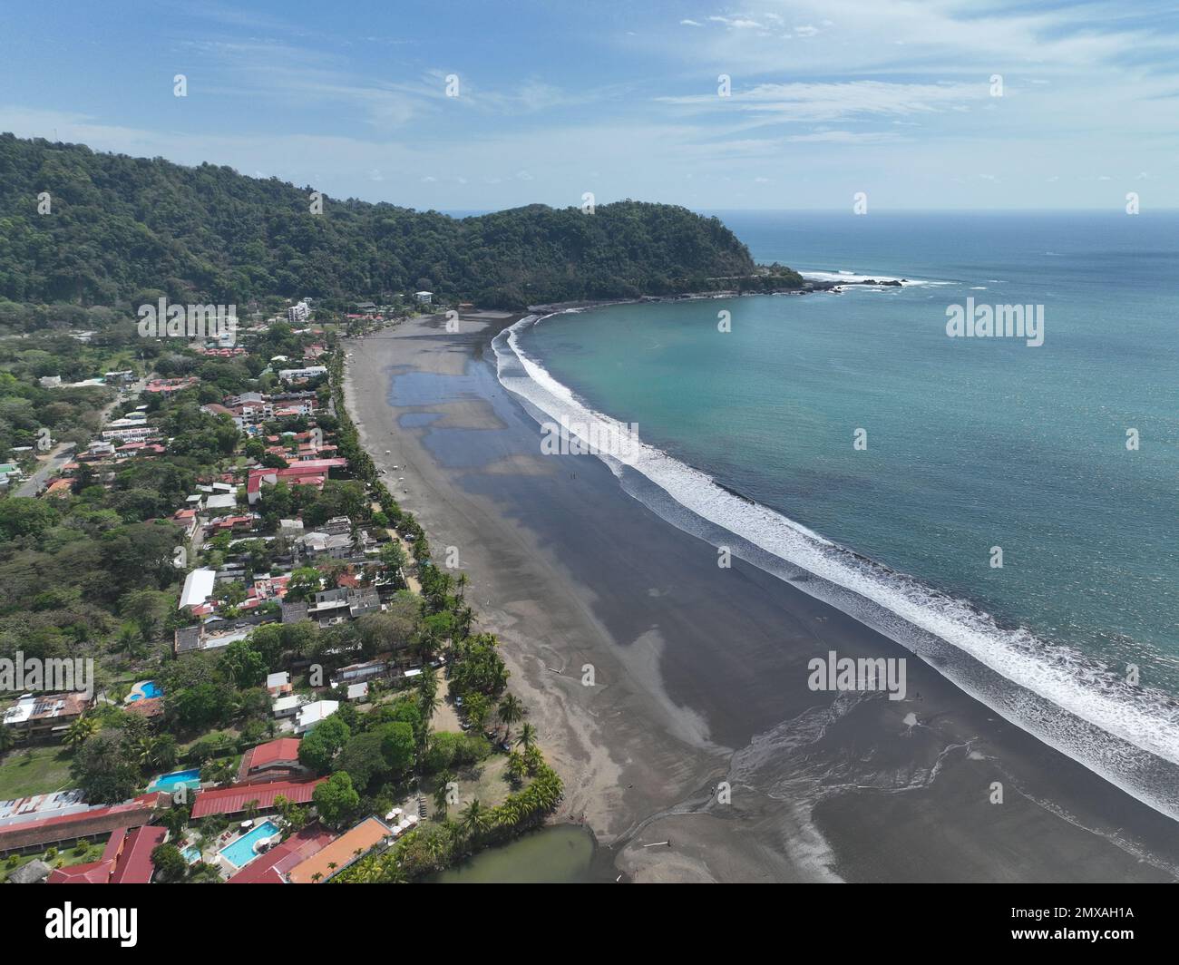 Jaco Beach, Garabito, Costa Rica. Popular beach for surfing, wildlife ...