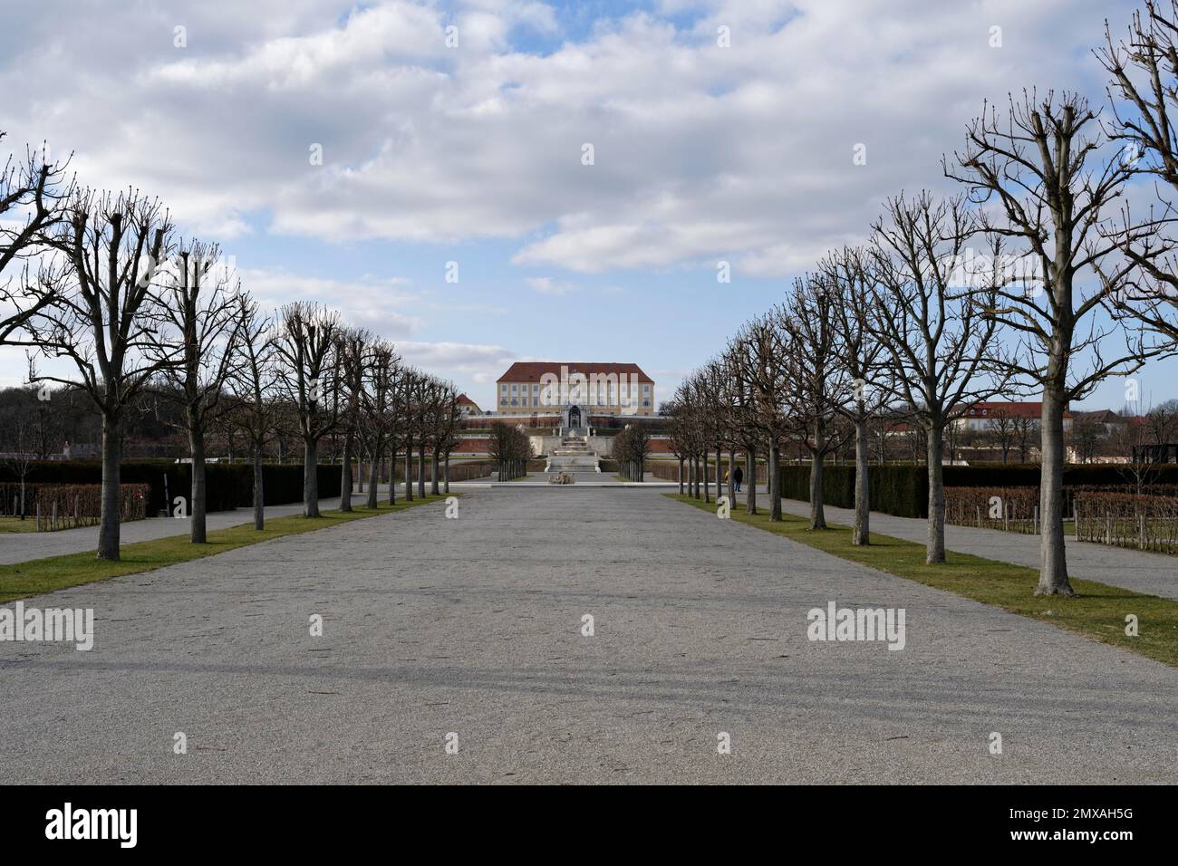 Hof Palace, Baroque Garden, Alley, Hof Palace, Lower Austria, Austria ...