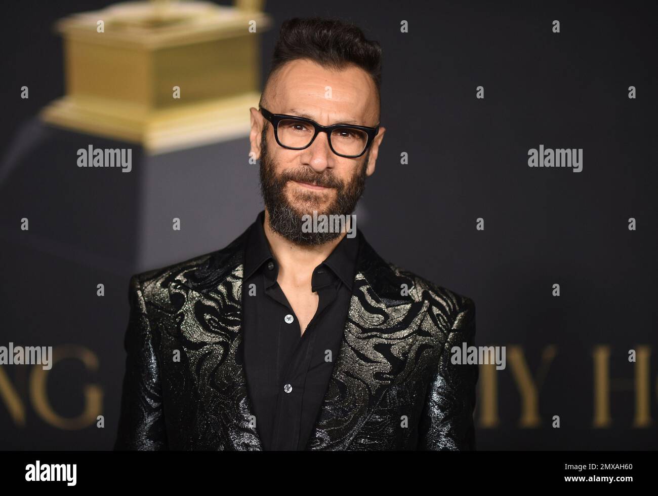 Panos A. Panay, president of the Recording Academy, arrives at the ...
