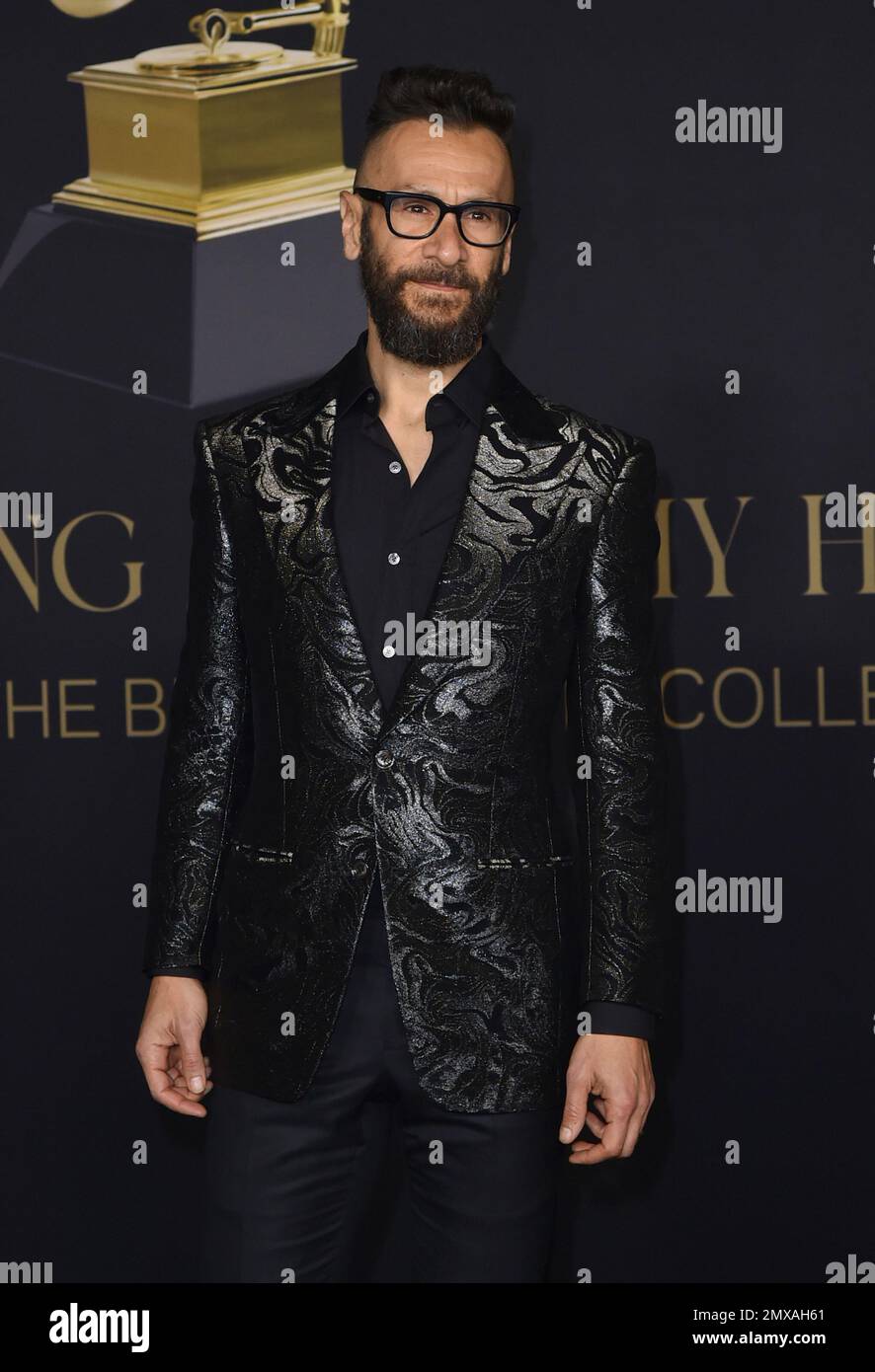 Panos A. Panay, president of the Recording Academy, arrives at the ...