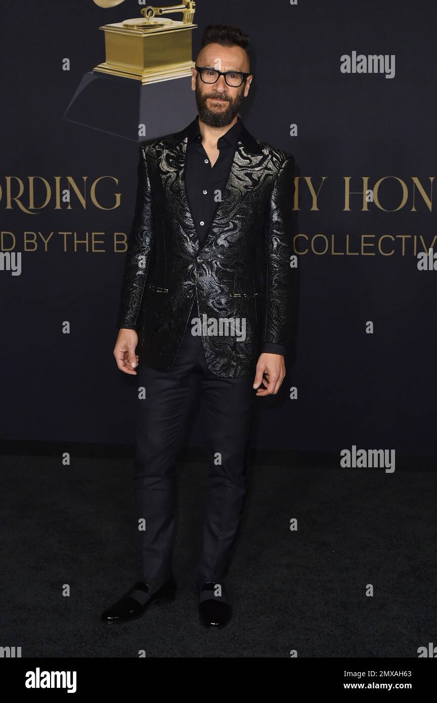 Panos A. Panay, president of the Recording Academy, arrives at the ...