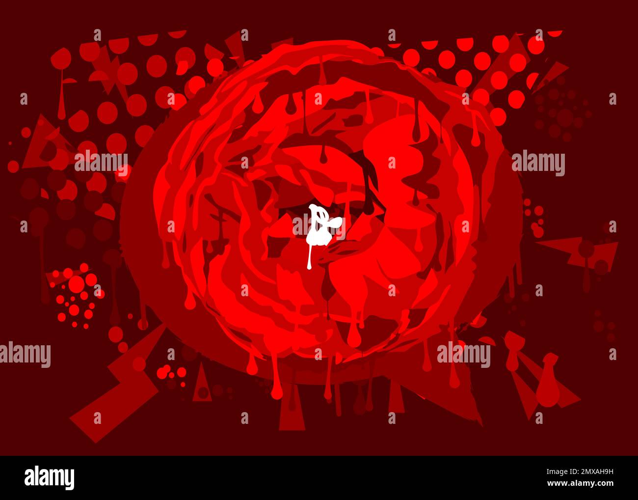 Graffiti Rose Background. Abstract modern flower street art decoration ...