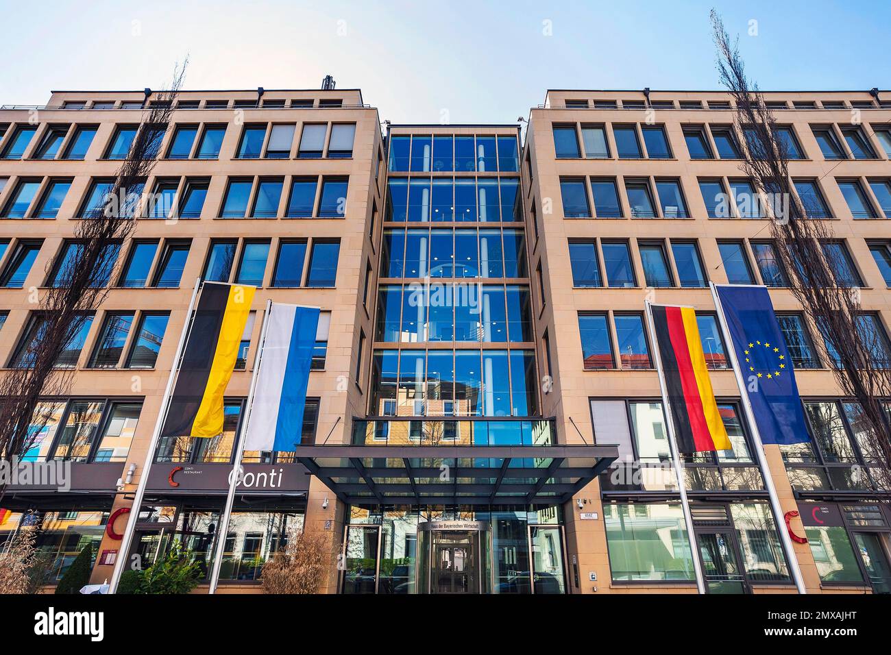 Facade, House of Bavarian Business, Munich, Bavaria, Germany Stock ...