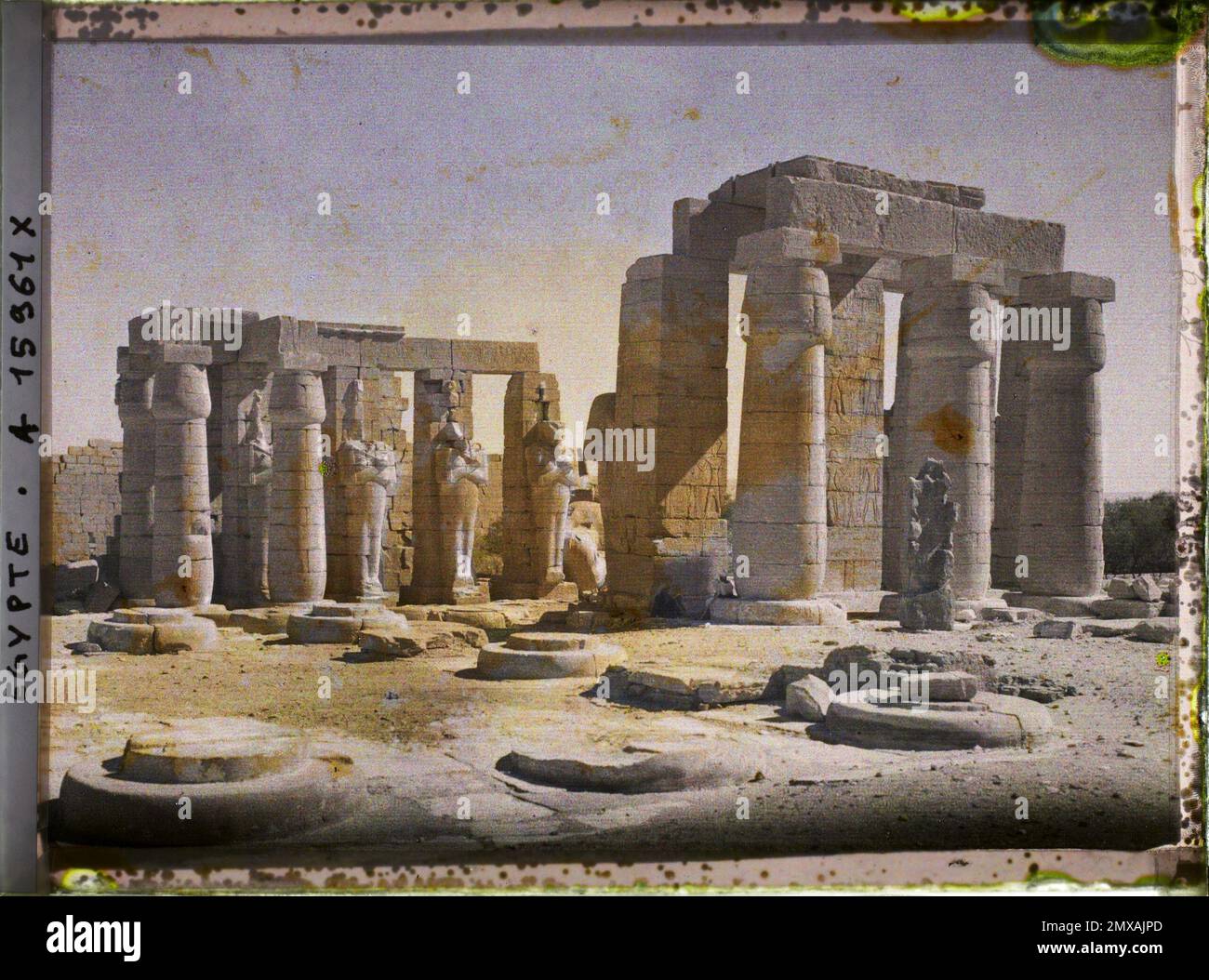 Thebes, Egypt, Africa Overall on the Rameseum , 1918 - Near East, Egypt ...