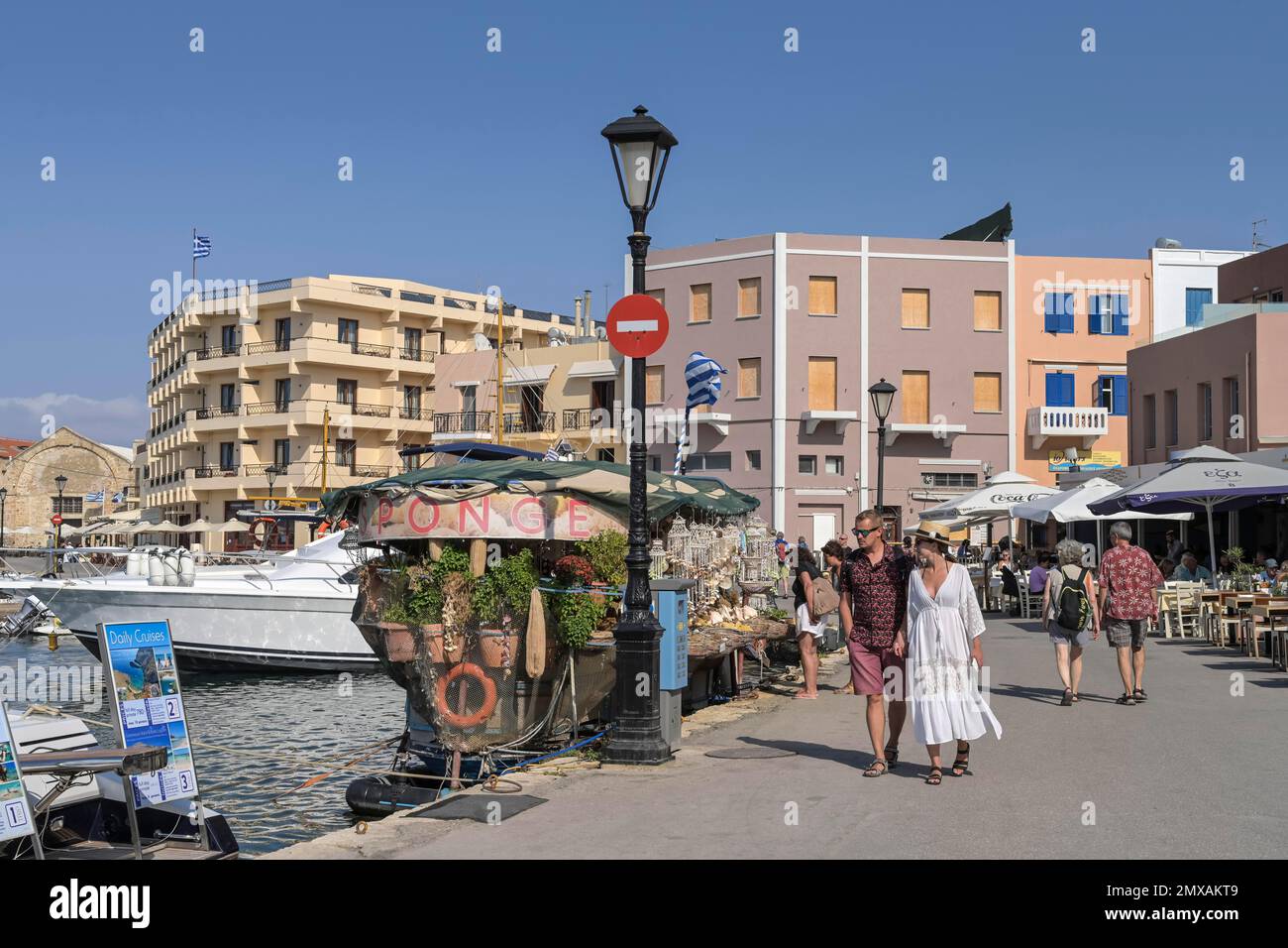 Fishing and marina, Chania, Crete, Greece Stock Photo - Alamy