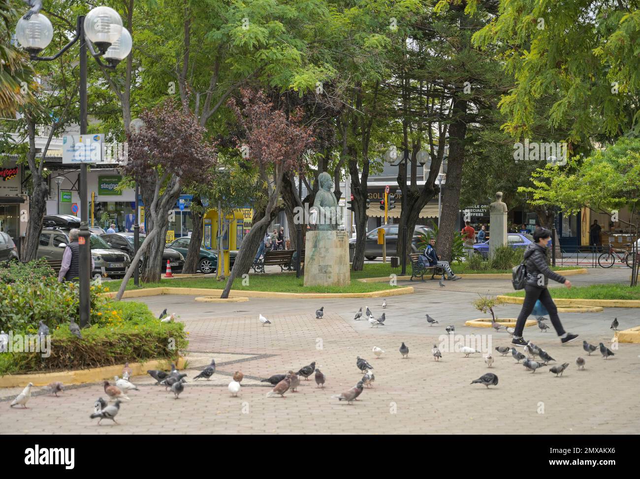 Bronze chania monument hi-res stock photography and images - Alamy