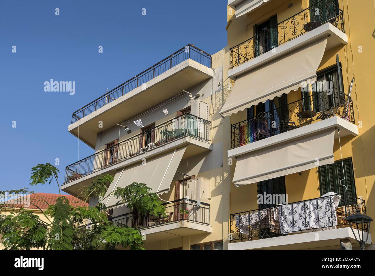 New construction, Splantzia quarter, Chania, Crete, Greece Stock Photo - Alamy