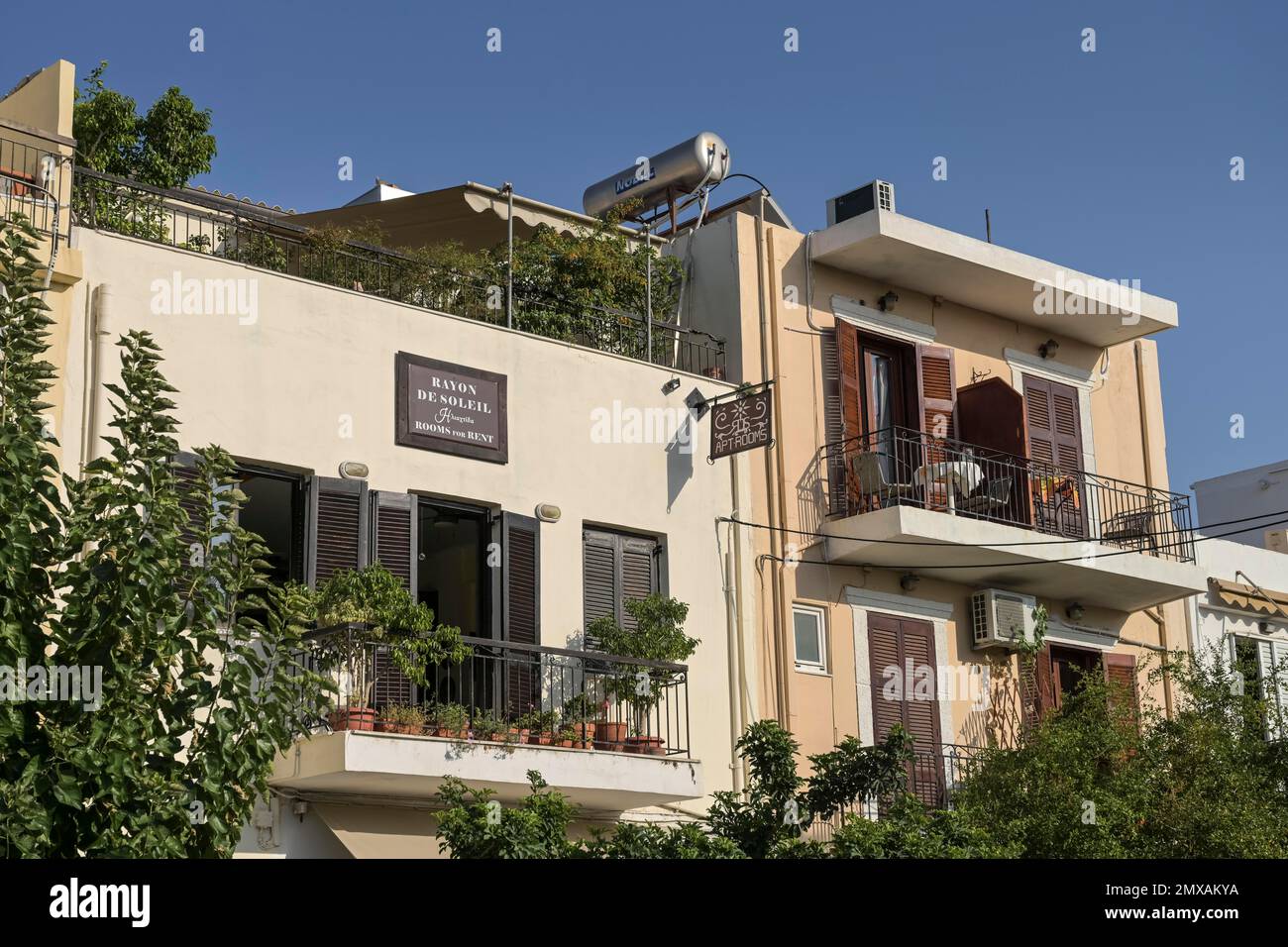 New construction, Splantzia quarter, Chania, Crete, Greece Stock Photo - Alamy