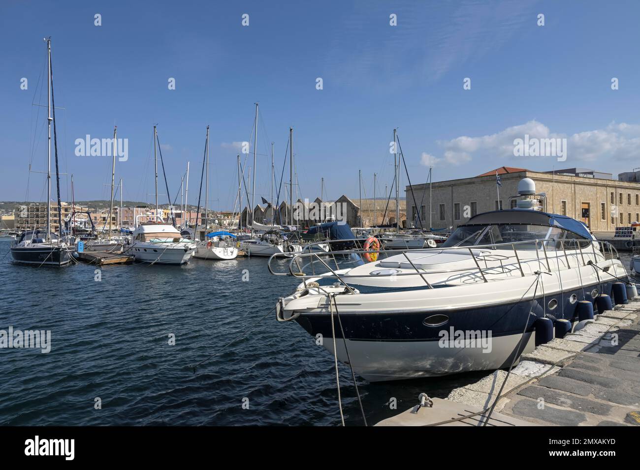 Marina, Chania, Crete, Greece Stock Photo - Alamy