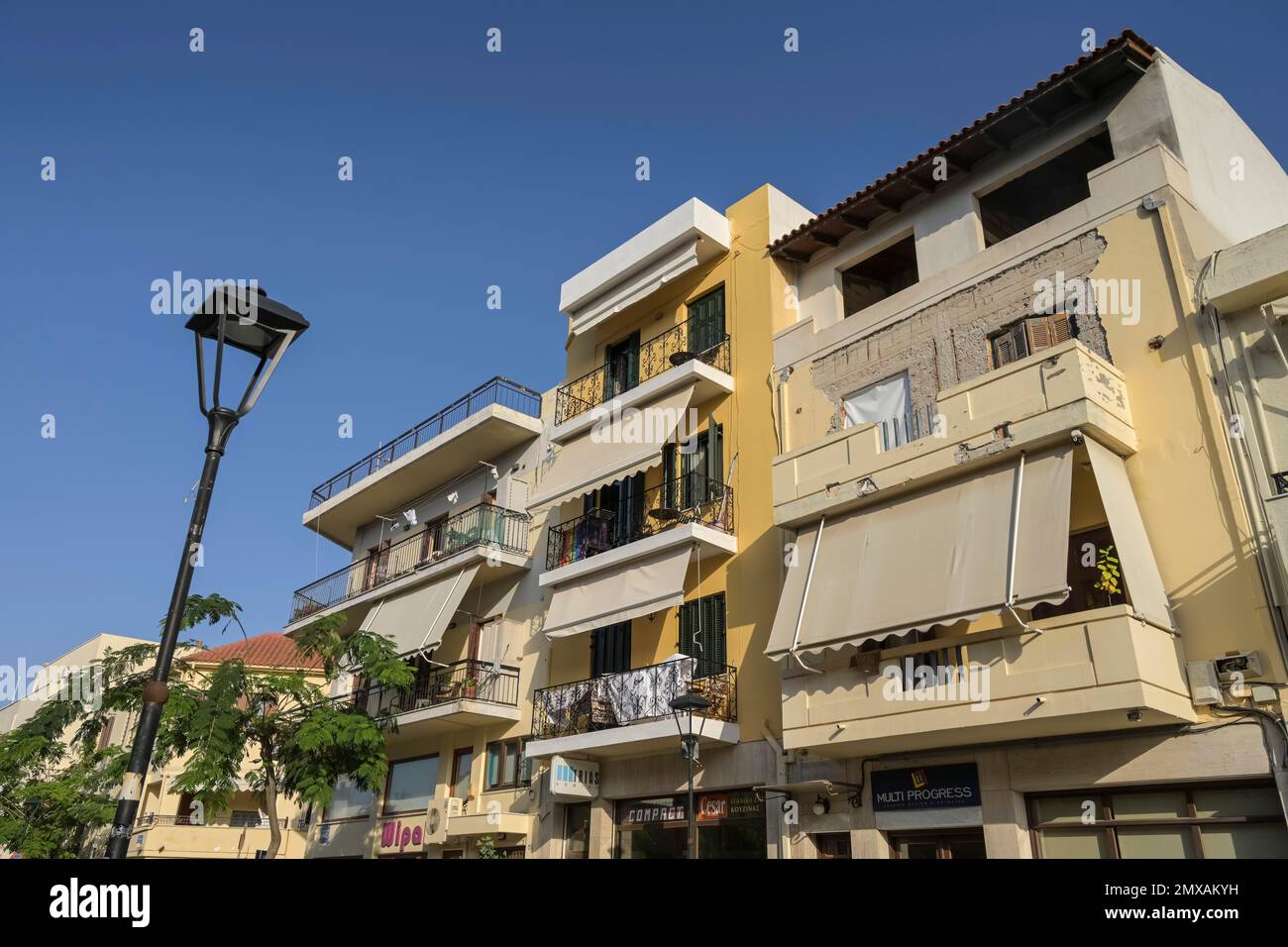 New construction, Splantzia quarter, Chania, Crete, Greece Stock Photo - Alamy