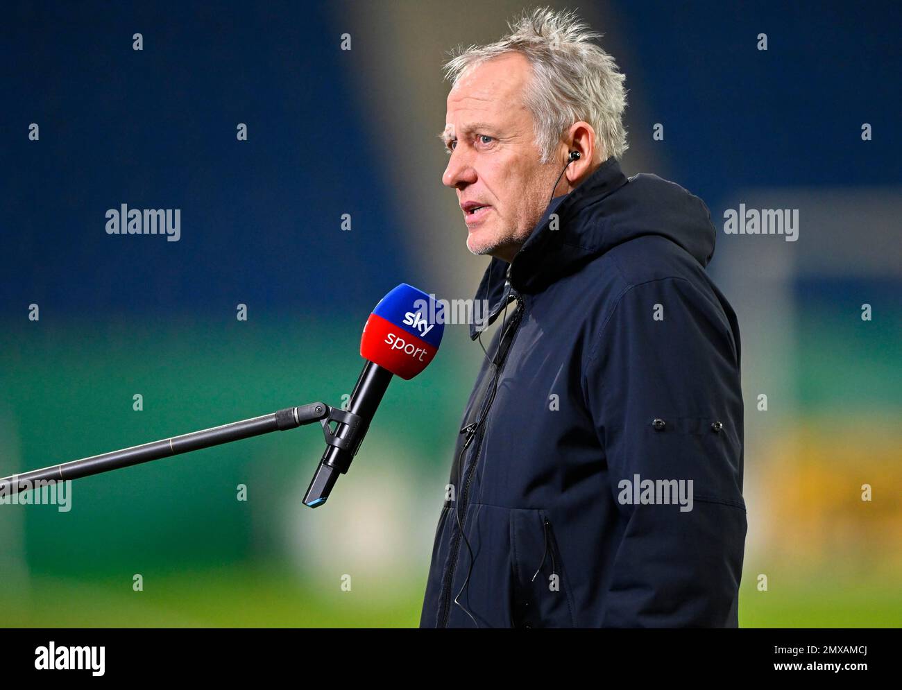 Coach Chrisitan Streich, SC Freiburg, SCF, in SKY Sport interview ...