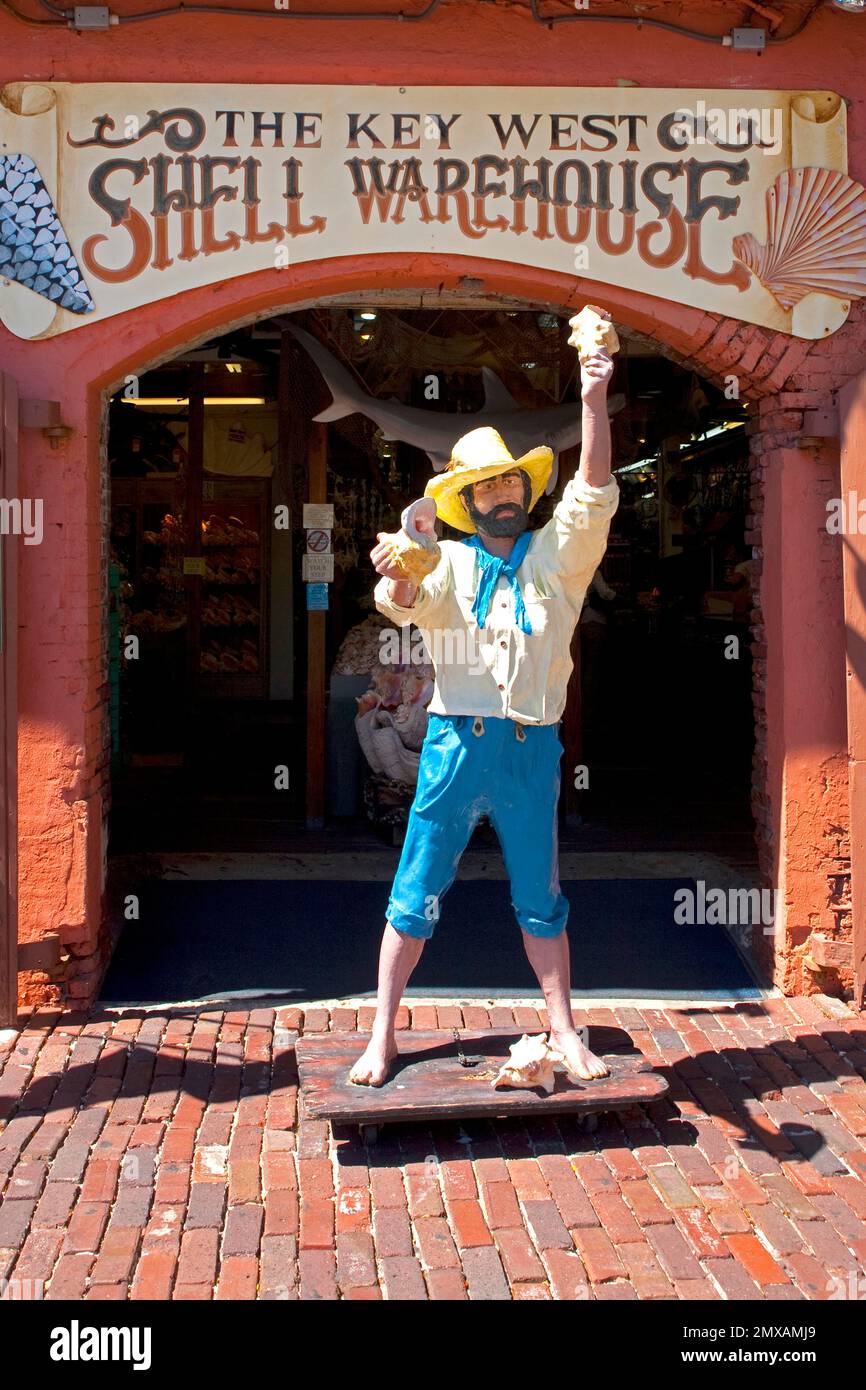 Florida key west shell warehouse hi-res stock photography and images ...