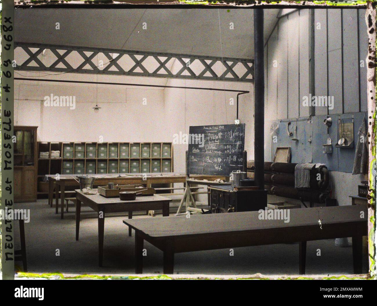 Nancy, France Household School, a room , 1914-1915 - Devastated zones ...