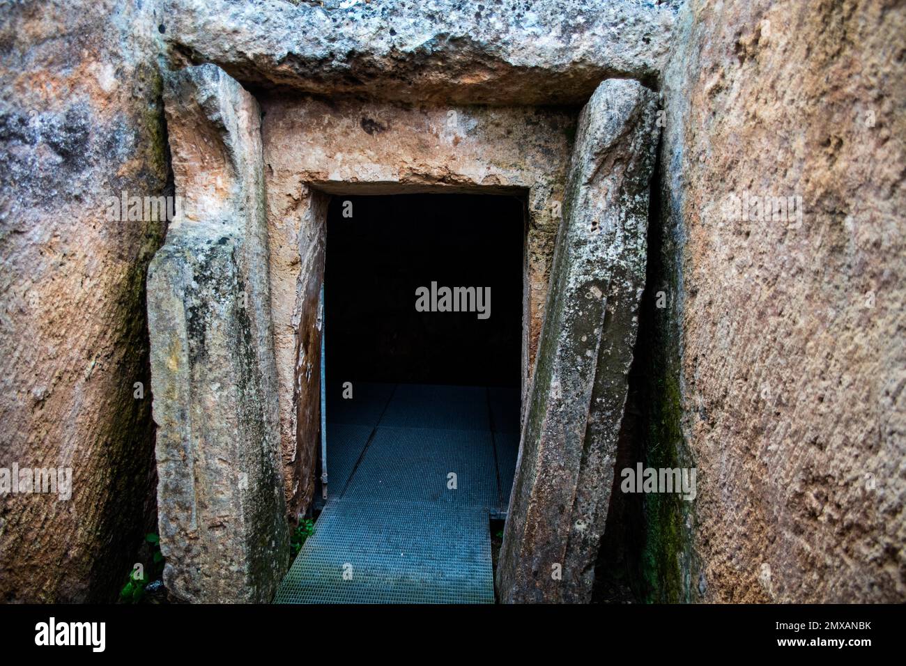 Entrance to a chamber tomb, Egnazia Apulia Archaeological Park, Egnazia ...