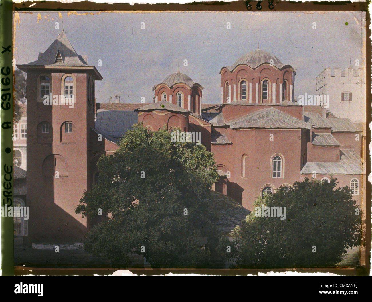 The Vatopedi monastery, Greece , 1918 - Greece - Fernand Cuville ...