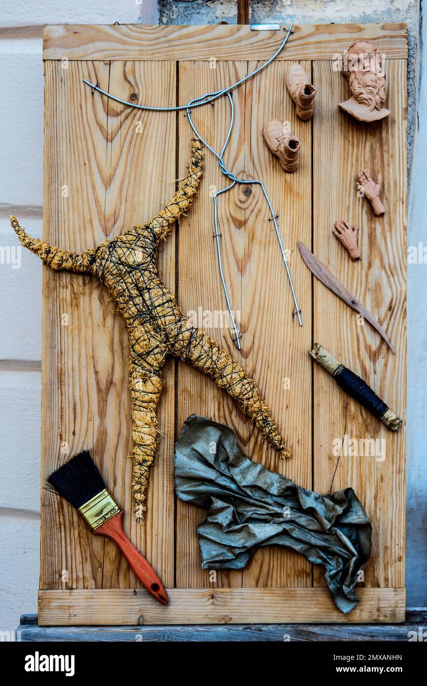 Cartapesta Sculptures, Lecce, Puglia, Lecce, Puglia, Italy Stock Photo ...
