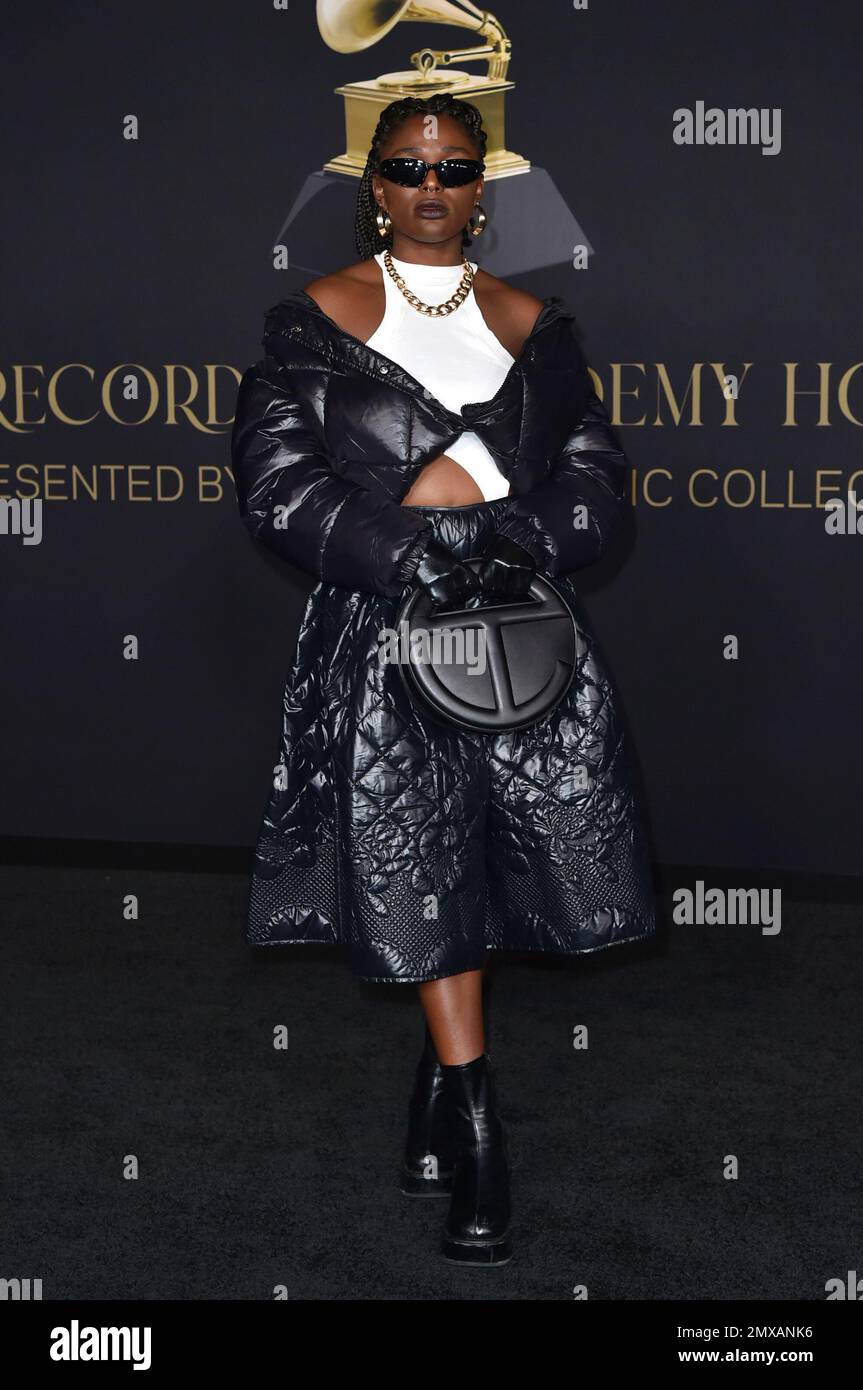 Ogi arrives at the Black Music Collective on Thursday, Feb. 2, 2023, at ...