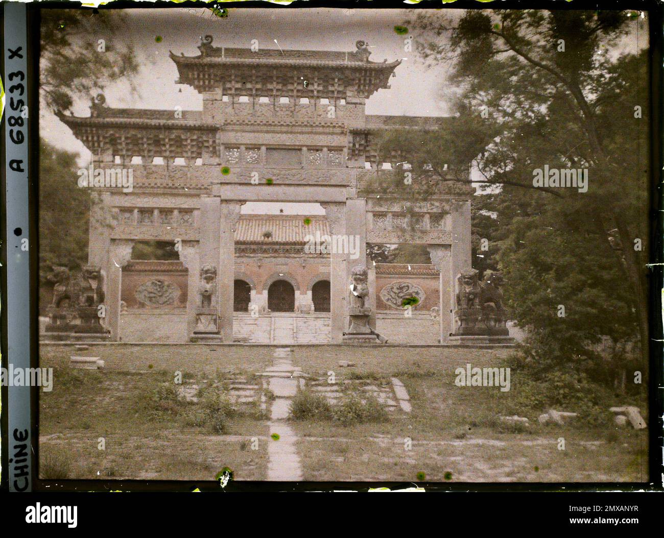 Surroundings of Moukden, China Zhaoling ("luminous tomb"), also called ...