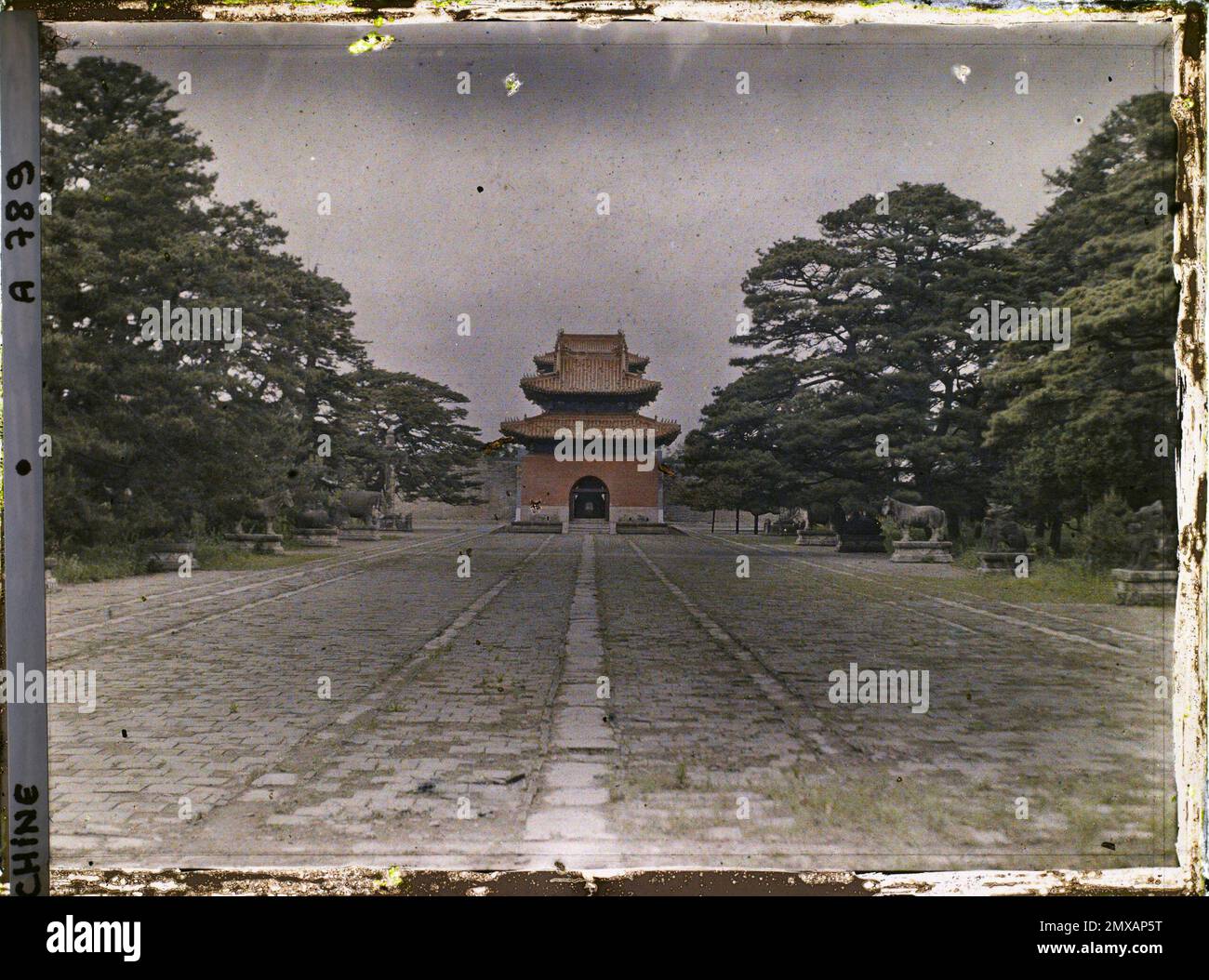 Surroundings of Moukden, China Zhaoling ("luminous tomb"), also called ...