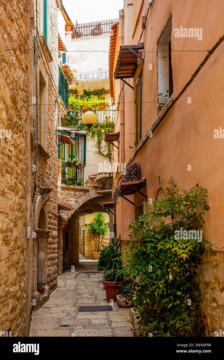 Old town alleys, Bitonto, Puglia, Bitonto, Puglia, Italy Stock Photo ...