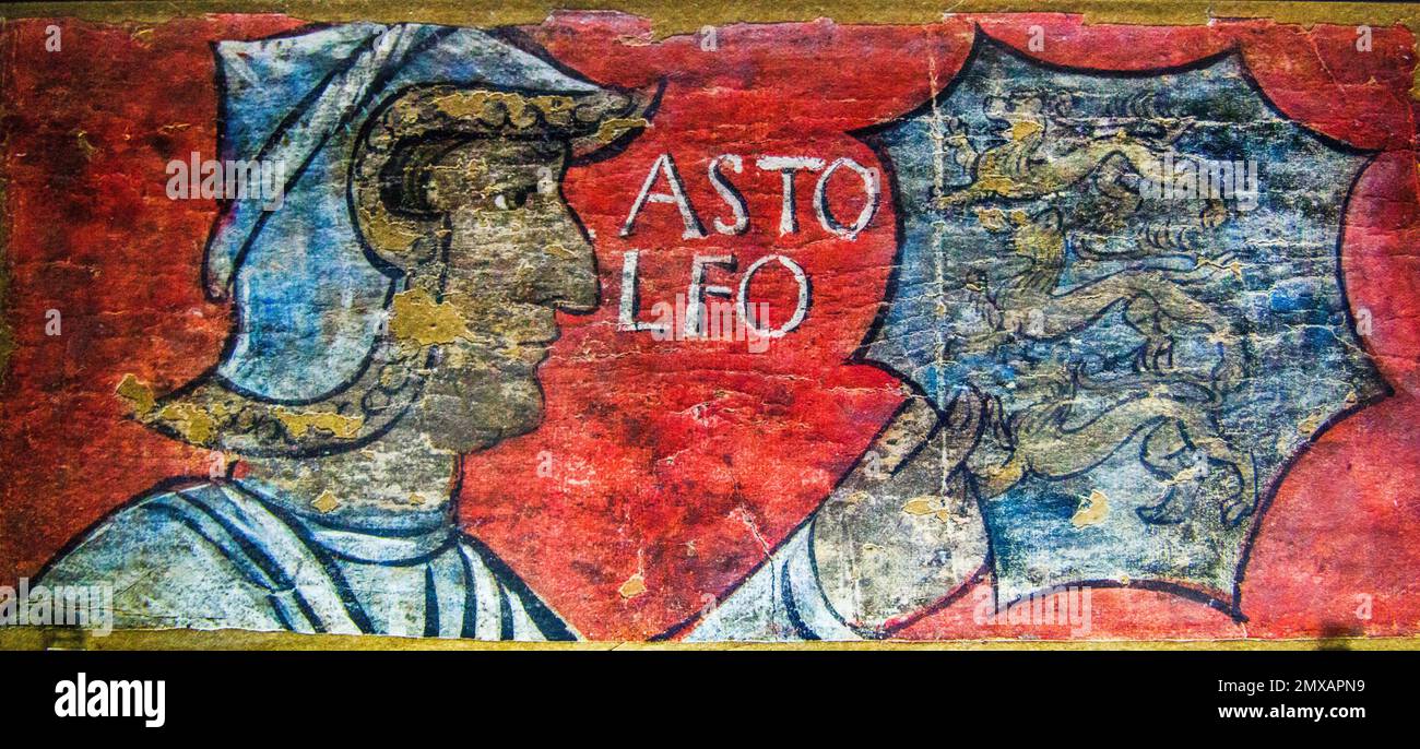 Cido-Carolingian Christian mercenary leader, Aso Lfo, tempera drawings ...