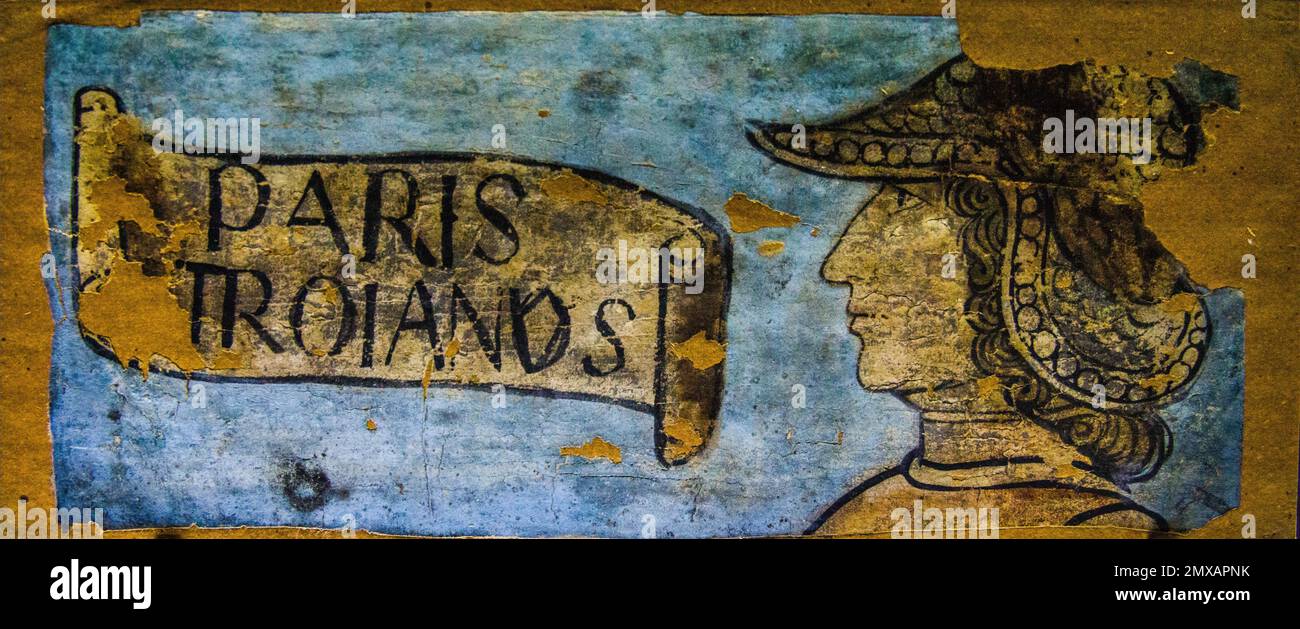 Famous Men, Paris Troianurs, tempera drawings on paper, ca. 1470 ...