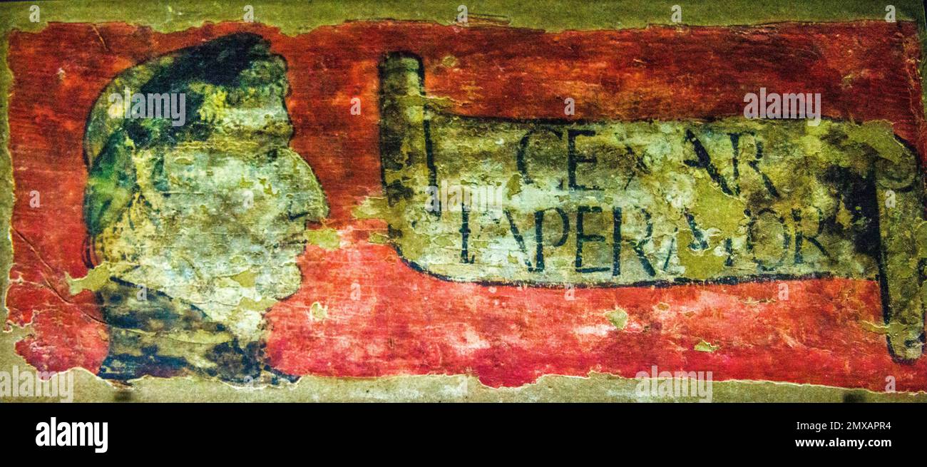 Famous Men, Caesar Imperator, tempera drawings on paper, ca. 1470 ...