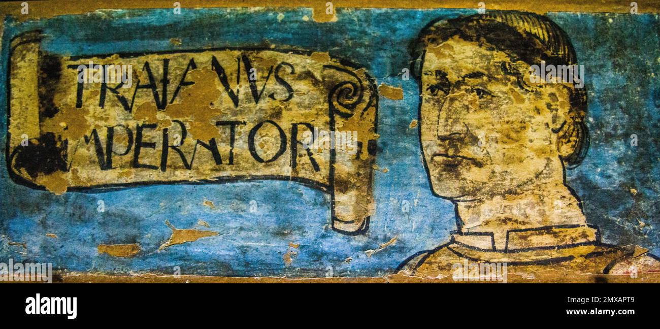 Famous Men, Traianus Imperator, tempera drawings on paper, ca. 1470 ...