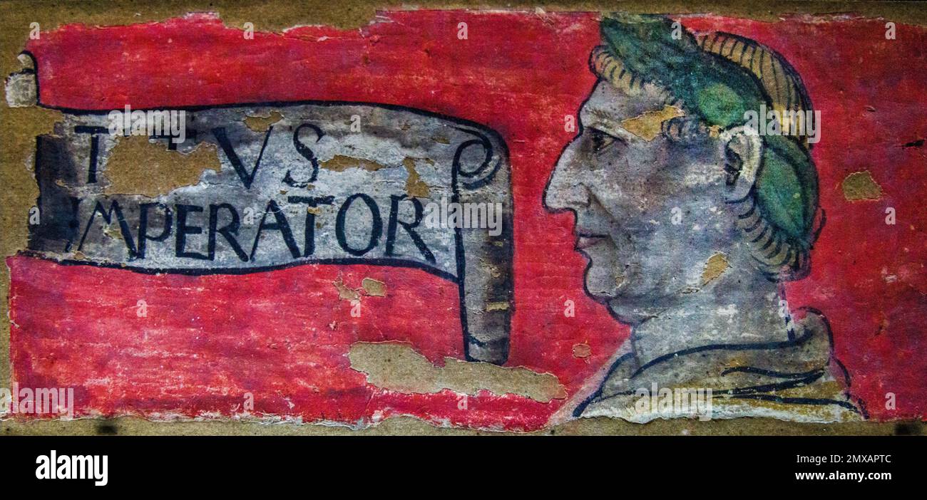 Famous Men, Titus Imperator, tempera drawings on paper, ca. 1470 ...