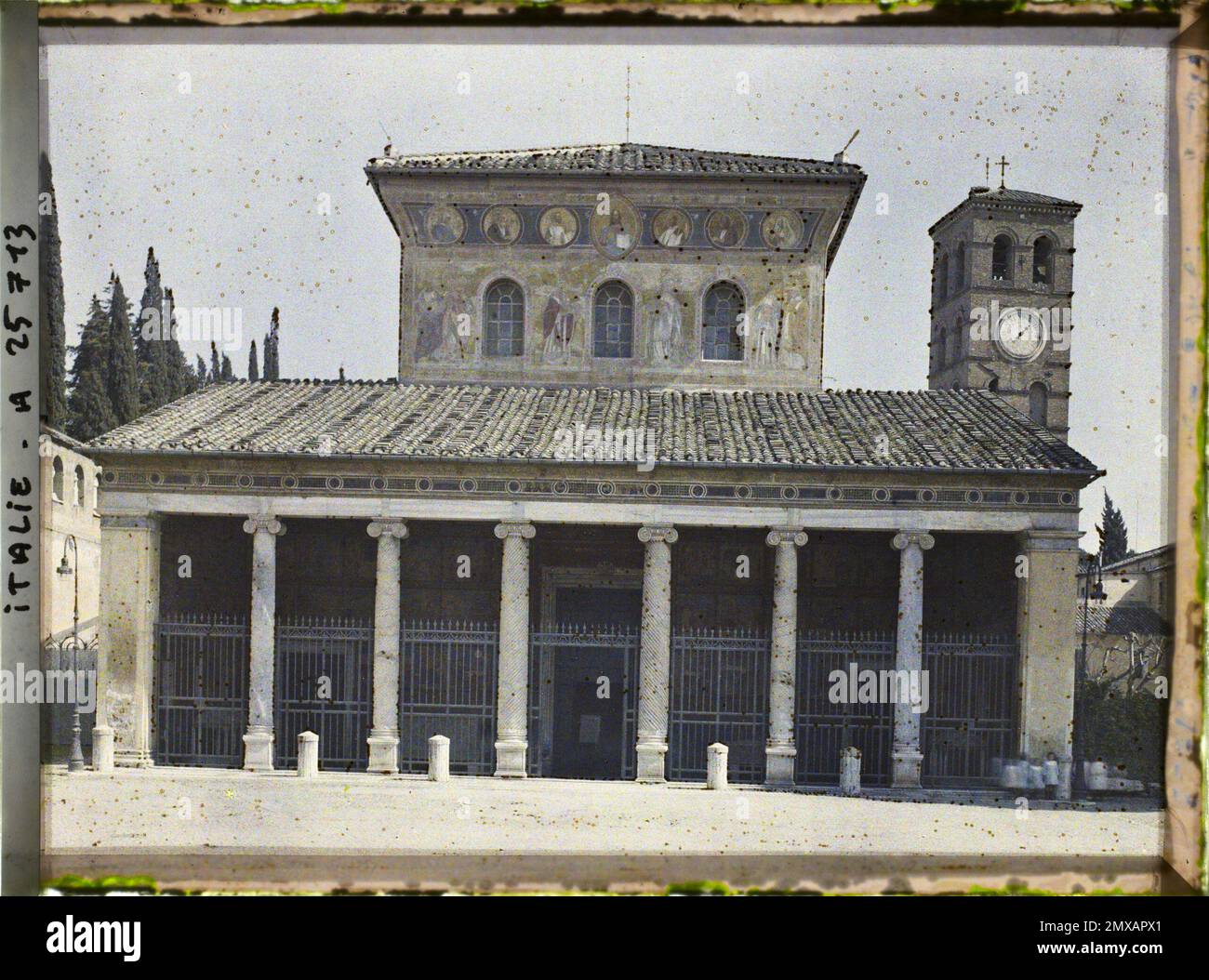 Rome, external Italy of the San Lorenzo Basilica Fuori Le Mura , 1921 ...