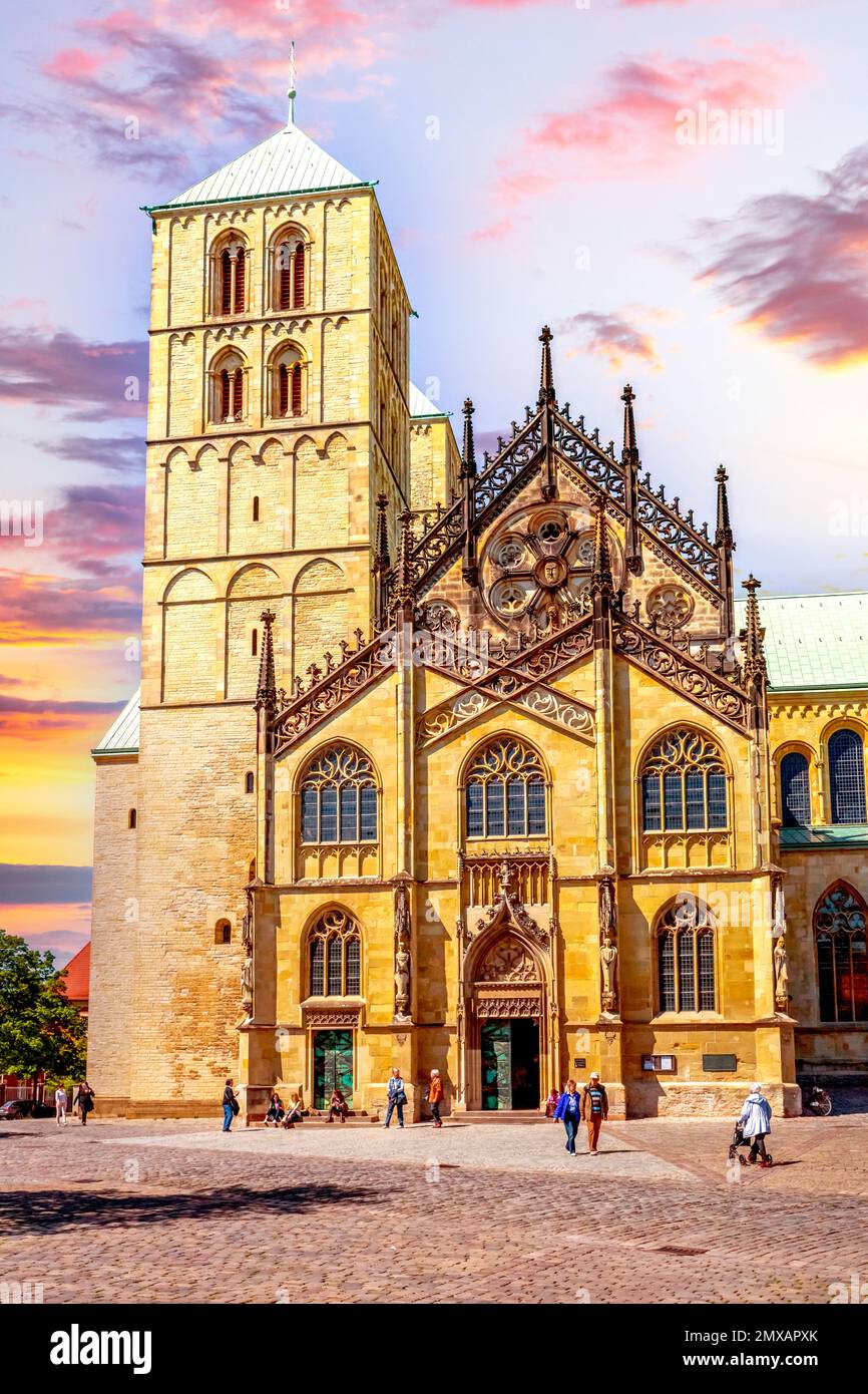 Old city of Muenster, Germany Stock Photo - Alamy
