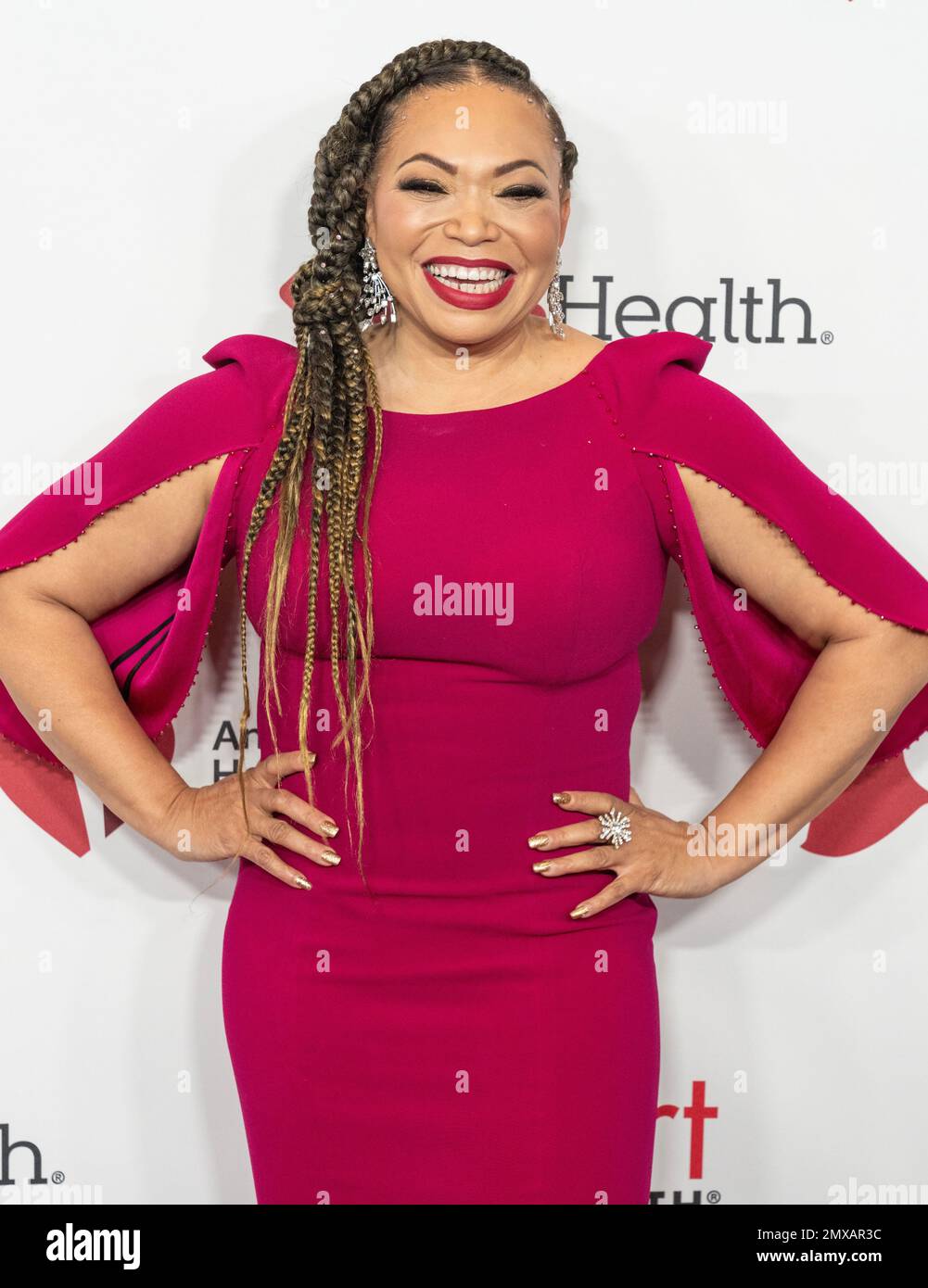 Tisha Campbell wearing dress by Alexander by Daymor attends American ...