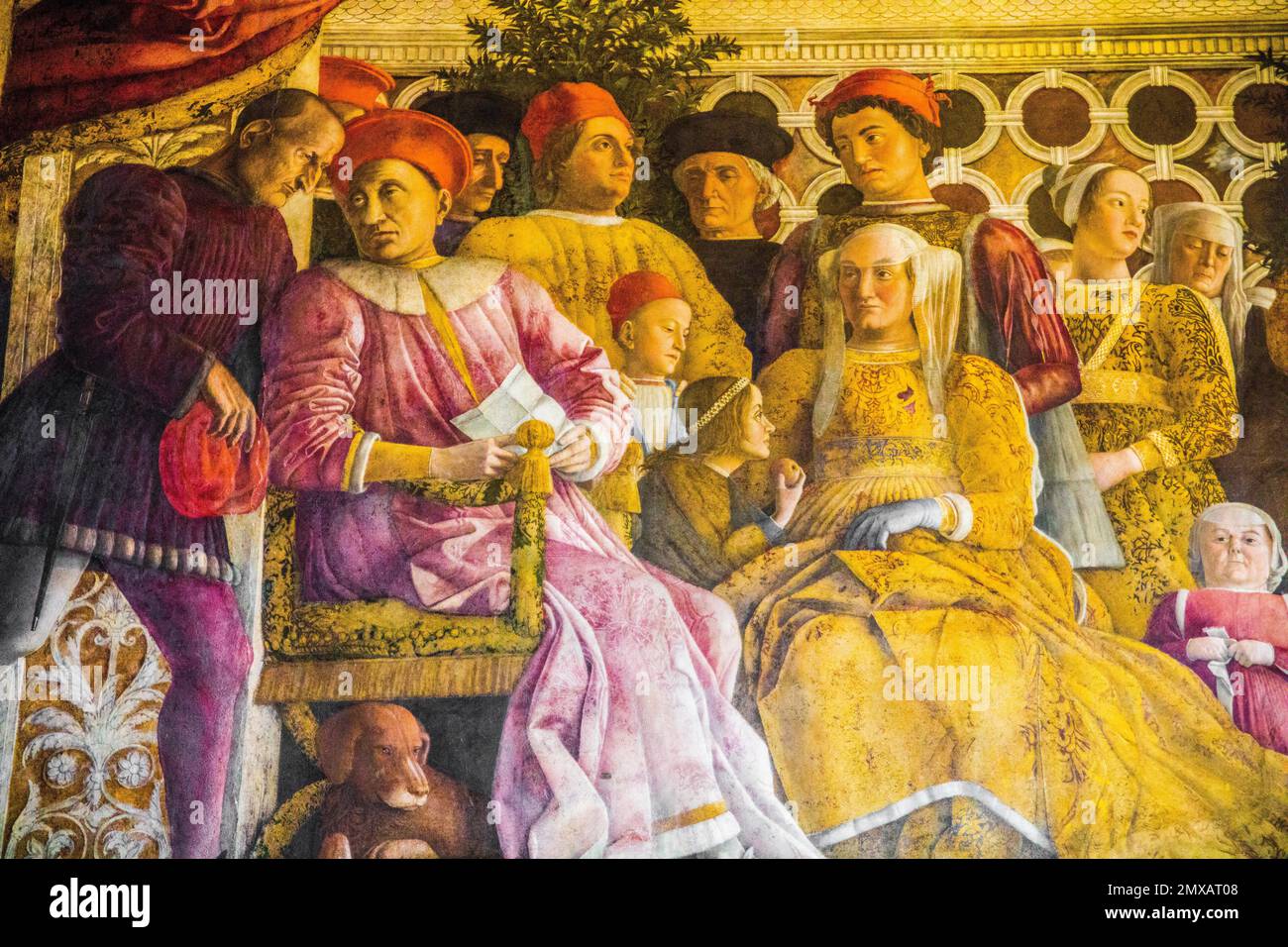 Fresco cycle: The Gonzaga Court, Camera degli Sposi, Bridal Room ...