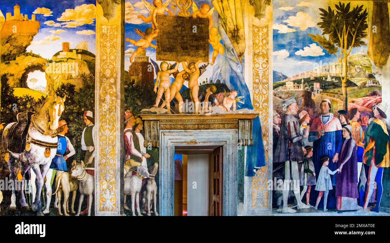 Fresco: Ludovico's Meeting with his Second Son Frances, Camera degli ...