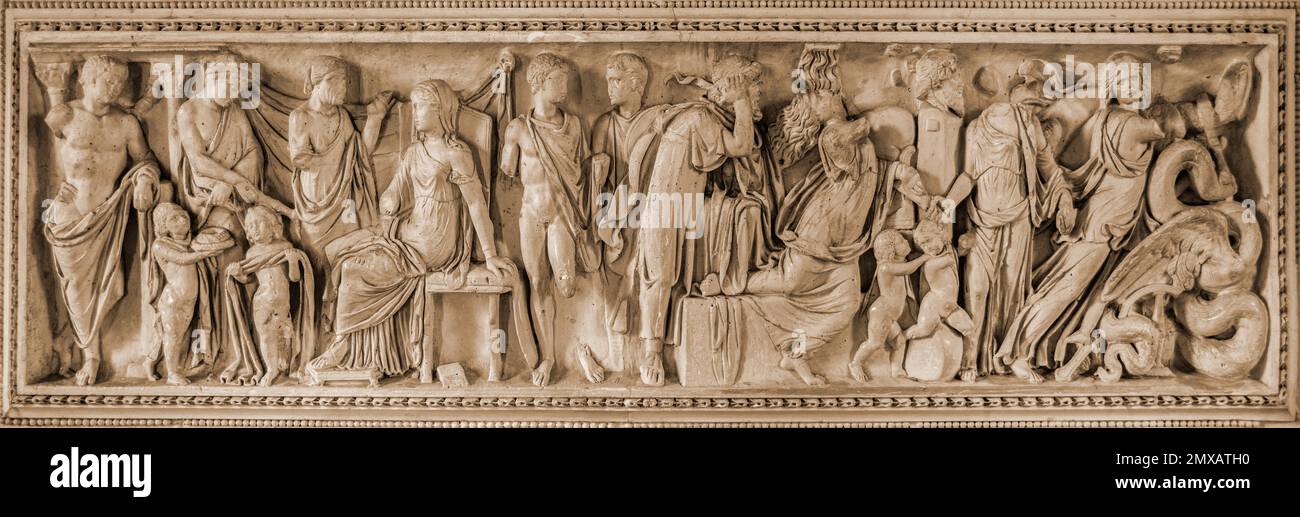 Stucco reliefs of the Chamber of the Sun and the Moon, Francesco ...
