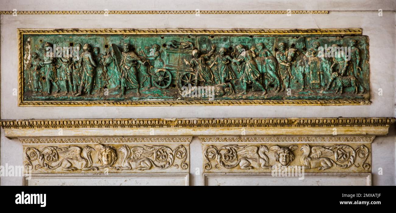 Loggia of David, 1534, Palazzo Te, pleasure palace, Mantua, Lombardy ...