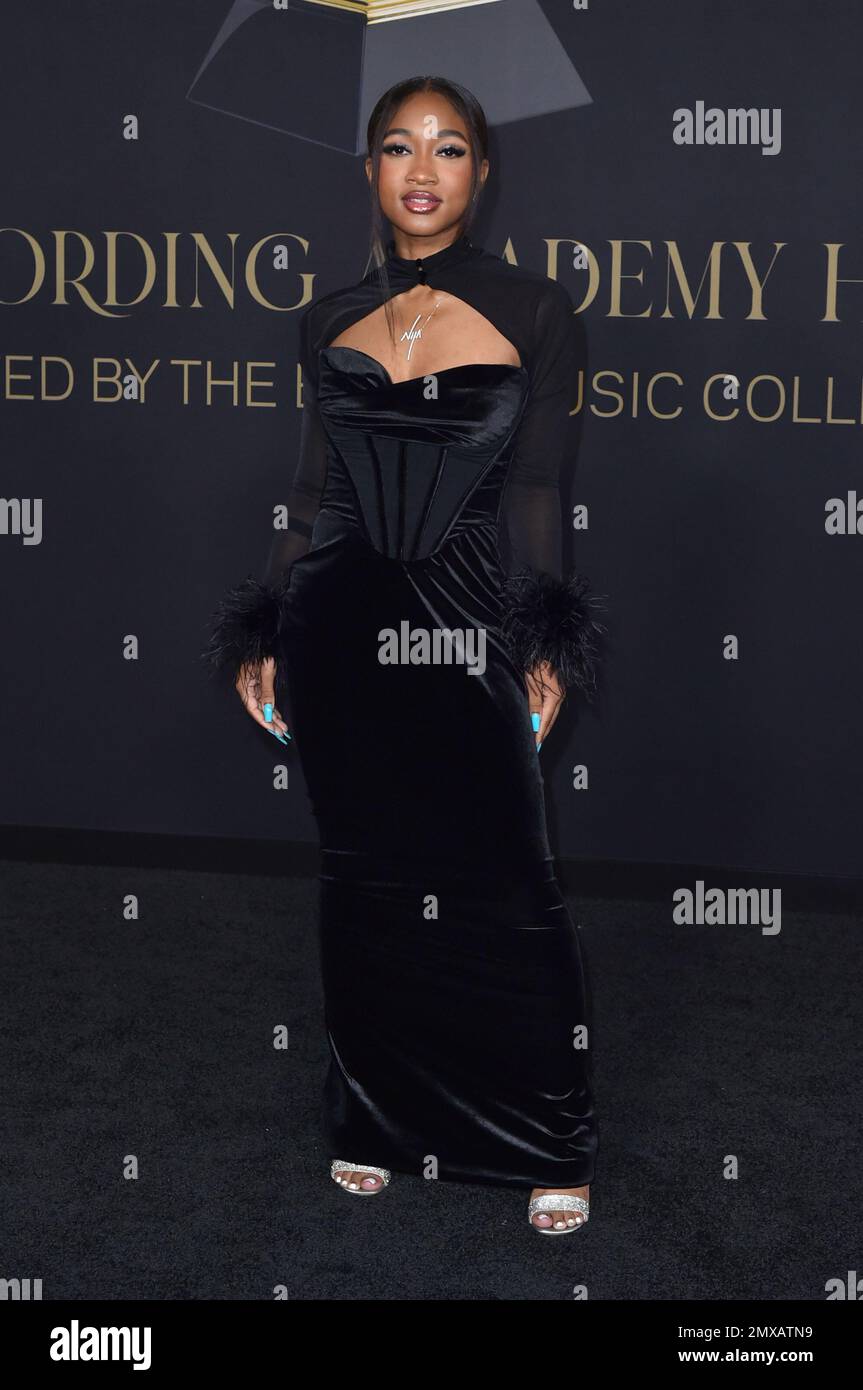 Nija Charles arrives at the Black Music Collective on Thursday, Feb. 2 ...