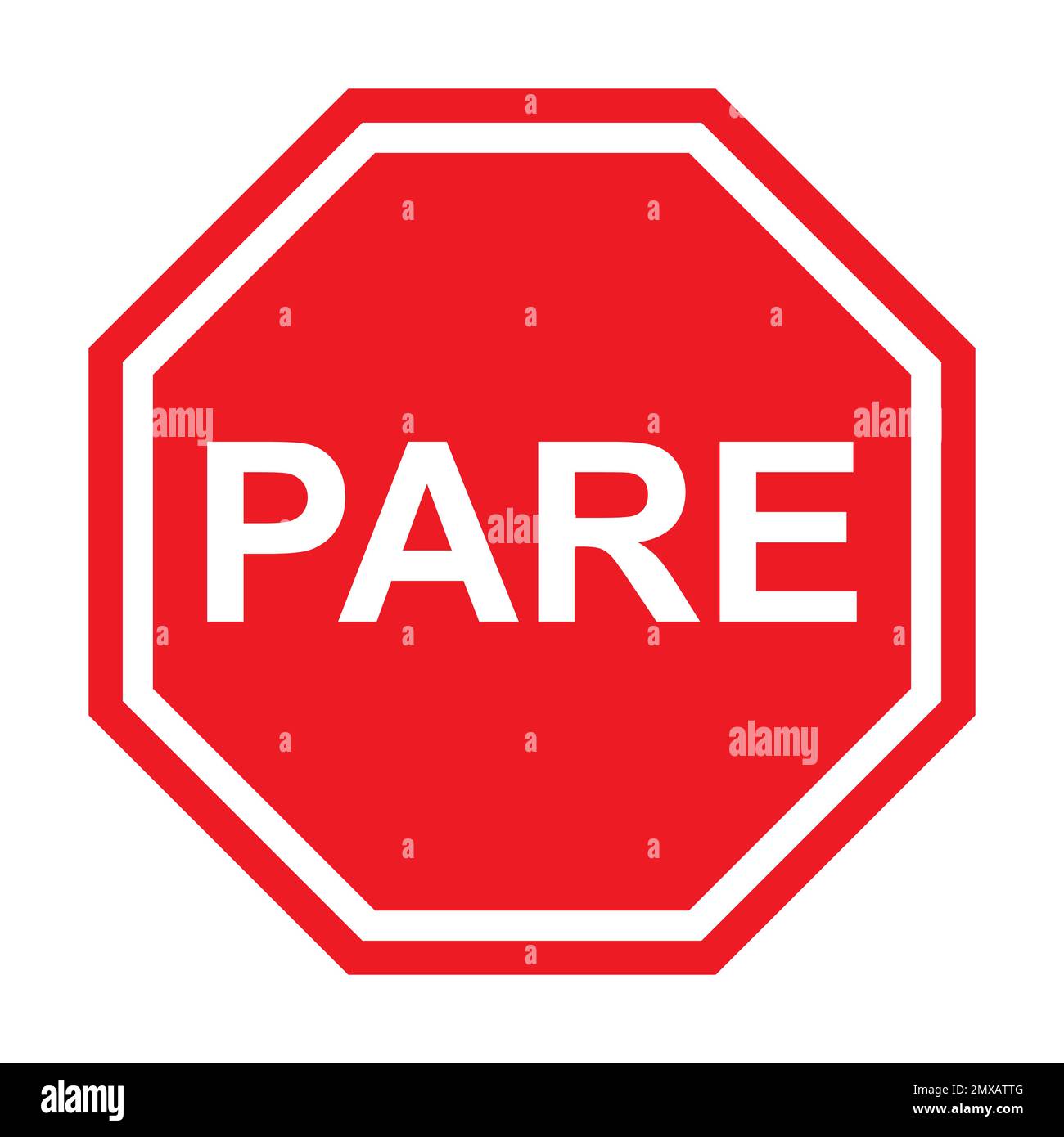Pare traffic sign icon vector for graphic design, logo, website, social ...