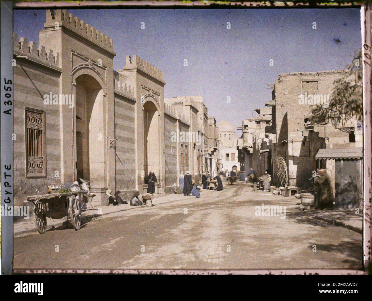Cairo, Egypt, Africa Street scene , 1914 - Egypt - Auguste Léon ...