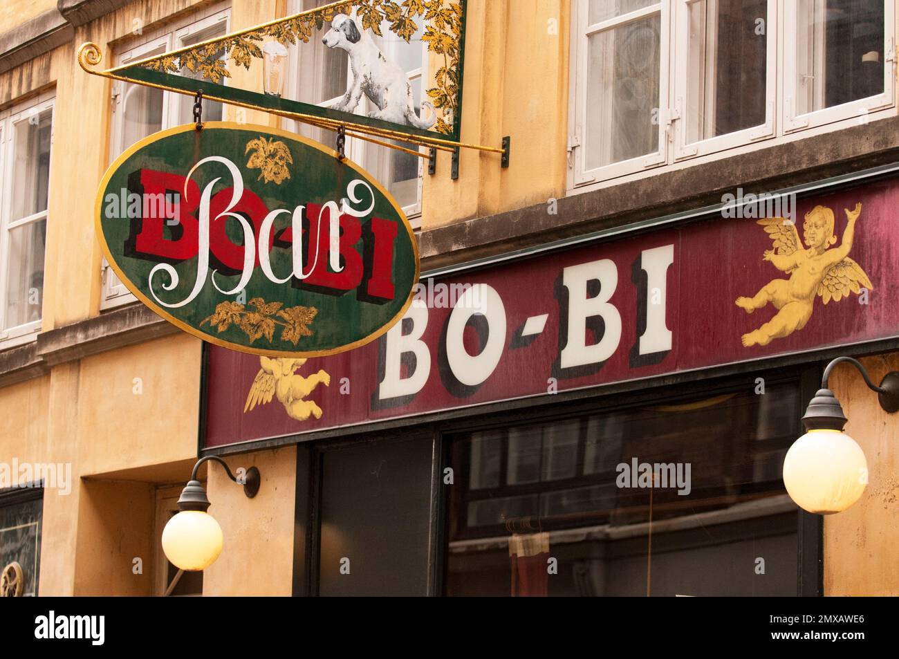 Outside the Bo-Bi Bar in Copenhagen Stock Photo - Alamy