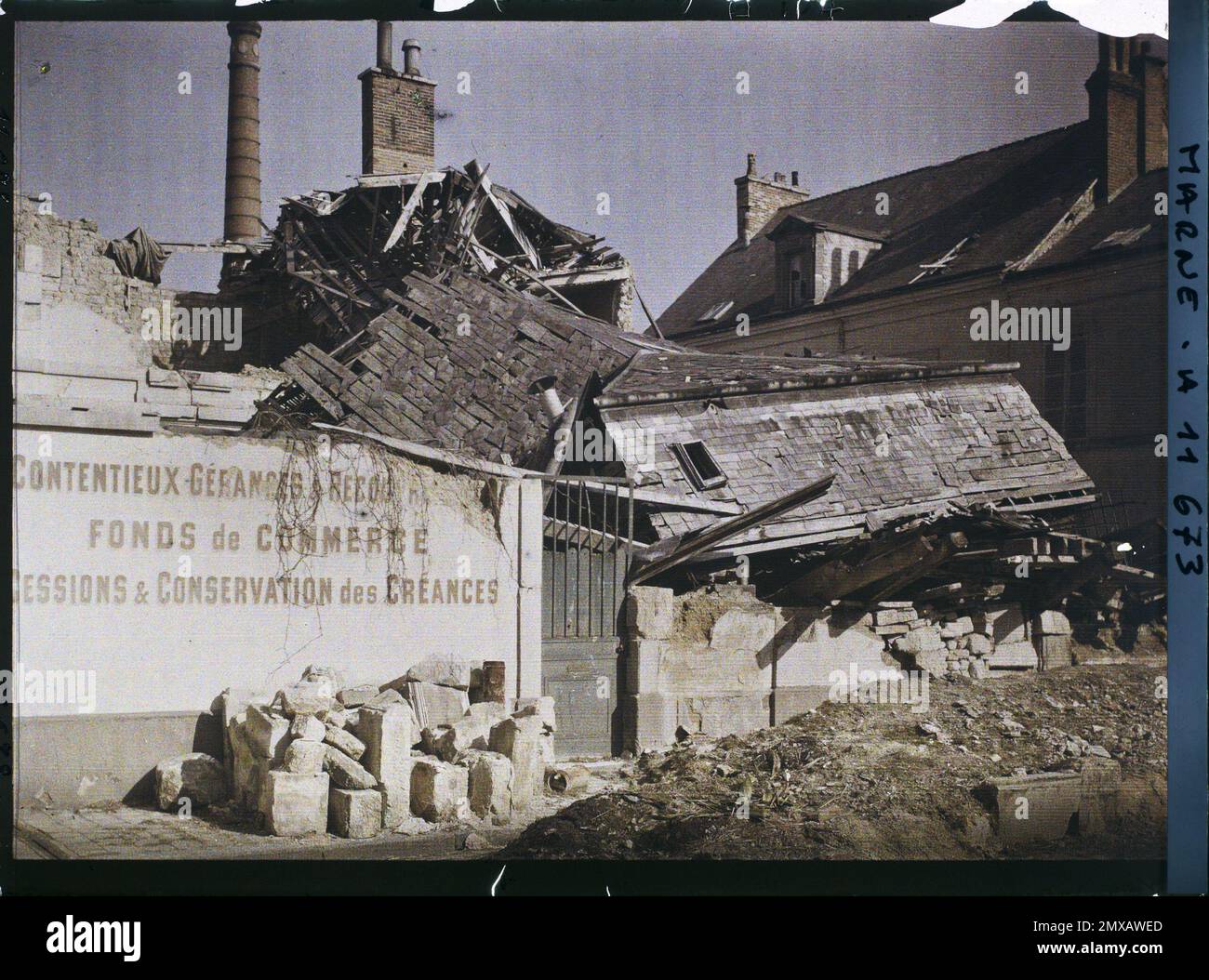 Reims , Marne , Champagne , France , 1917 - Marne - Fernand Cuville ...