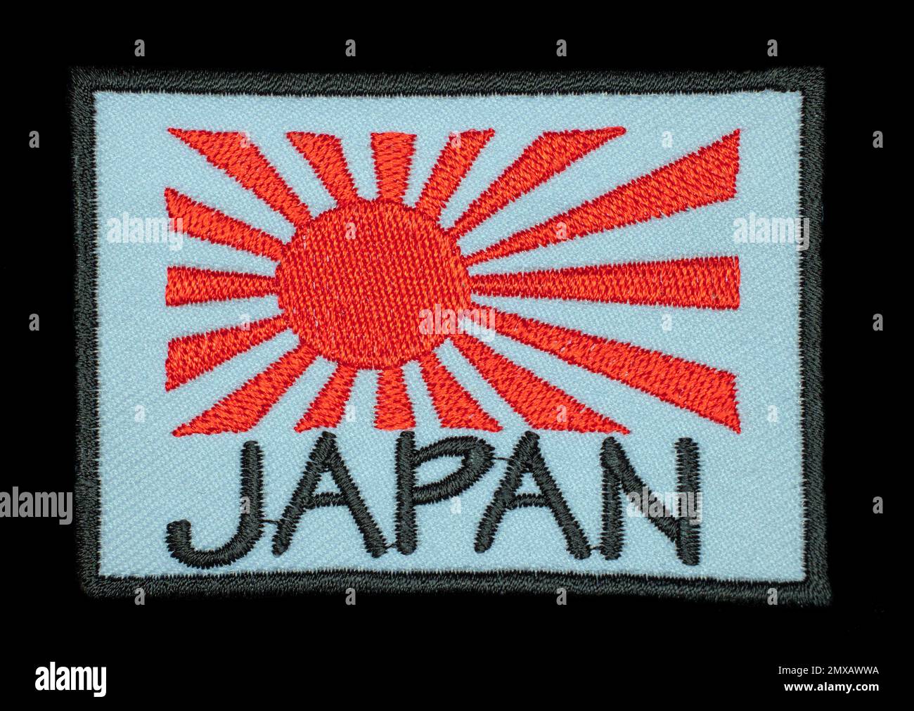 Patch with the Japanese flag Stock Photo - Alamy