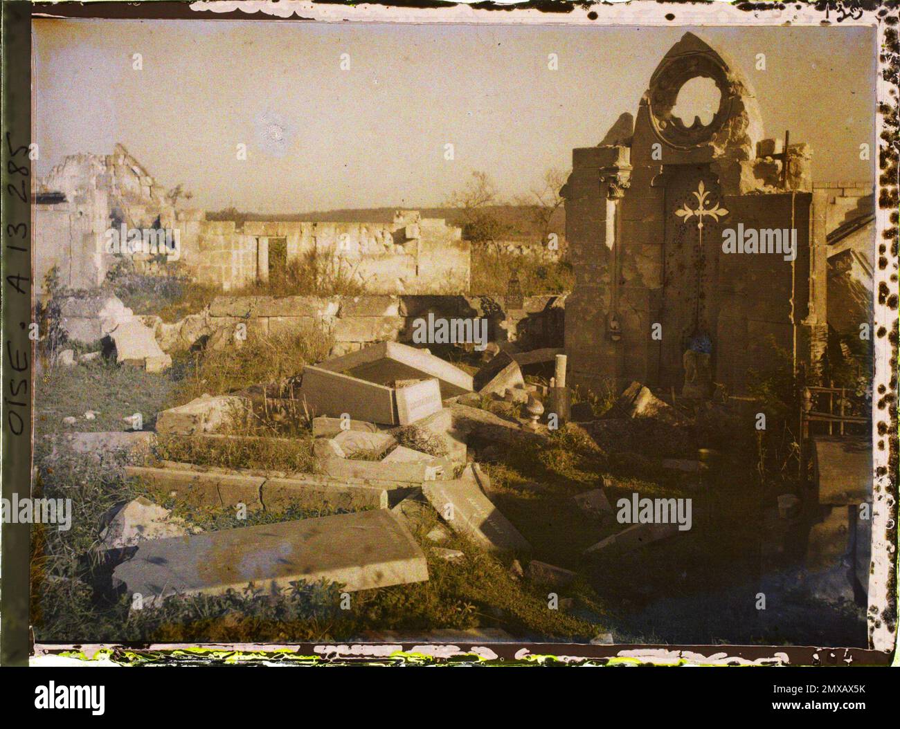 Bailly , France , 1917 - Devastated regions, Somme, Oise, Aisne ...