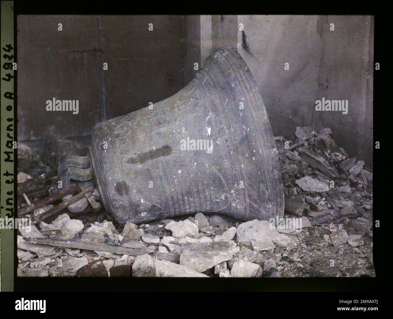 Barcy, France La bell de Barcy , 1914-1915 - Devastated zones, North ...