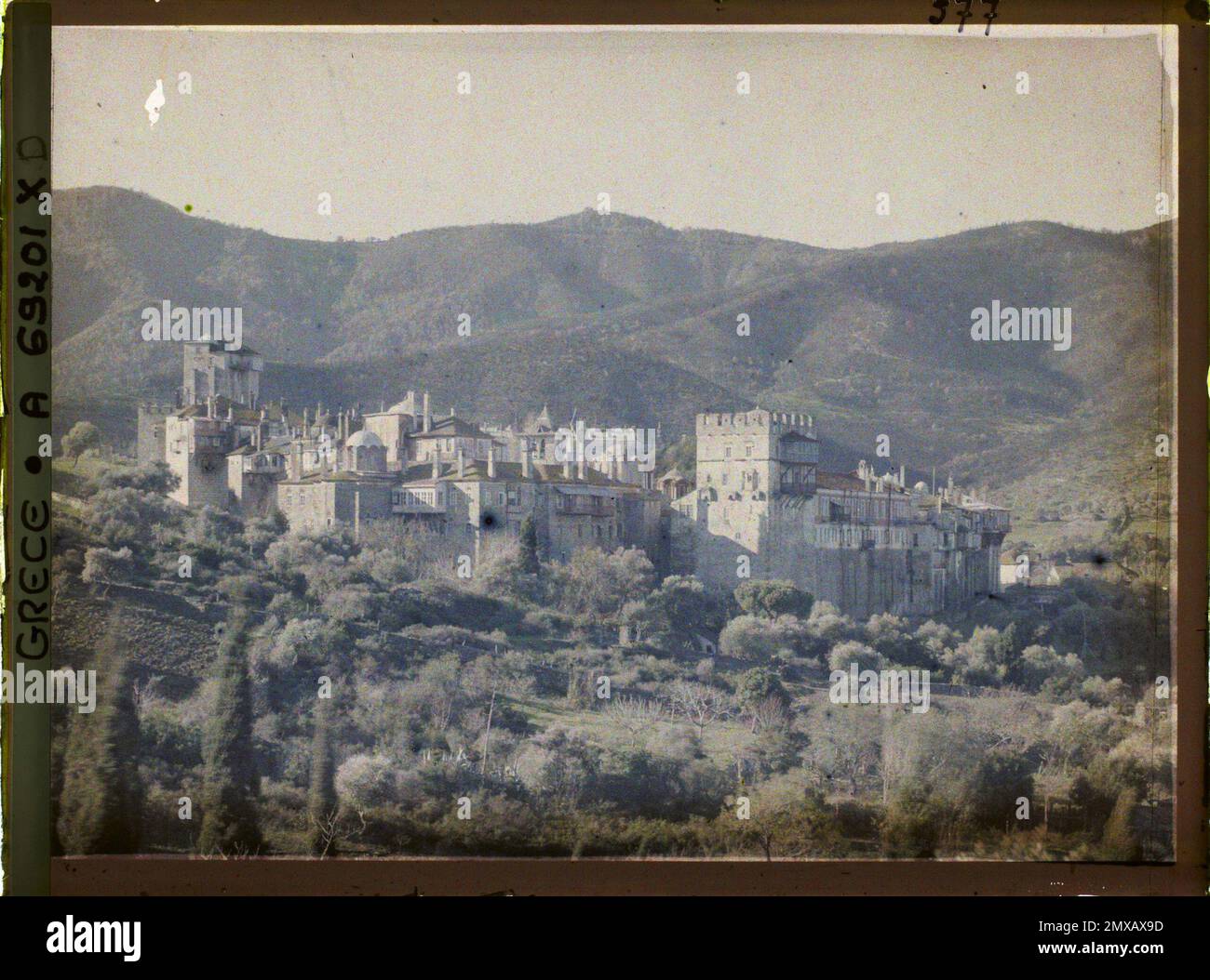 The Vatopedi monastery, Greece , 1918 - Greece - Fernand Cuville ...